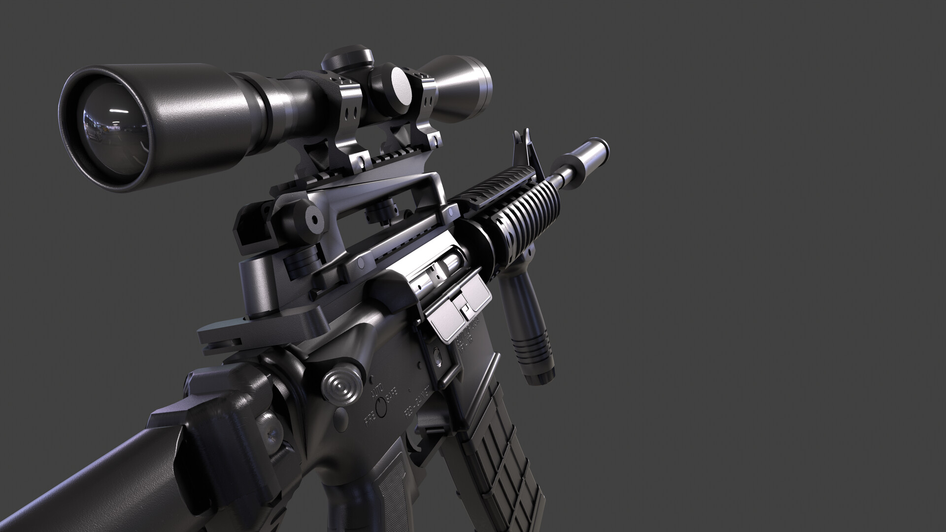 ArtStation - M4 Assault Rifle.