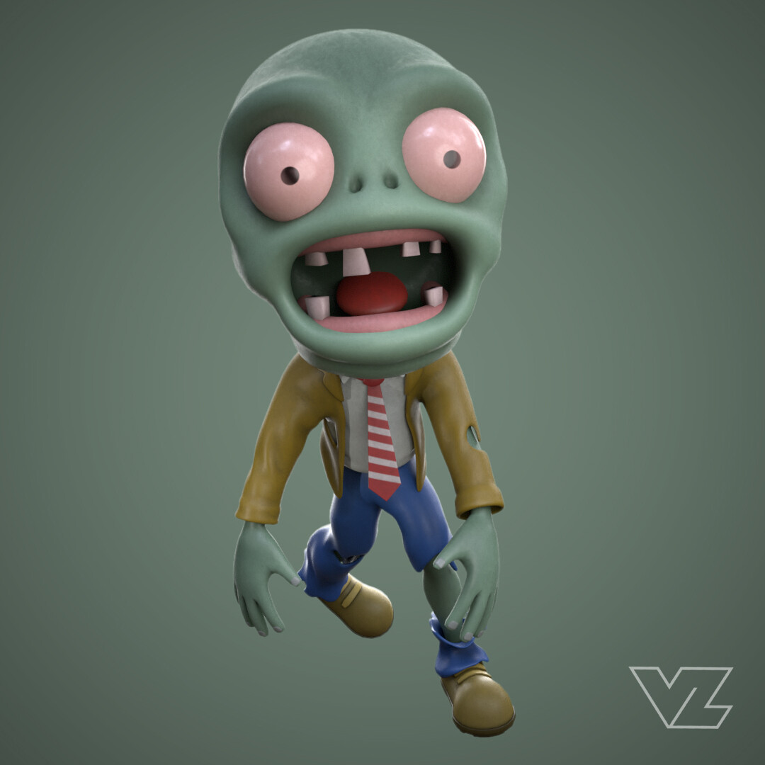 Varizal Zulmi - "Basic Zombie" Plants vs Zombies 3D Fanart