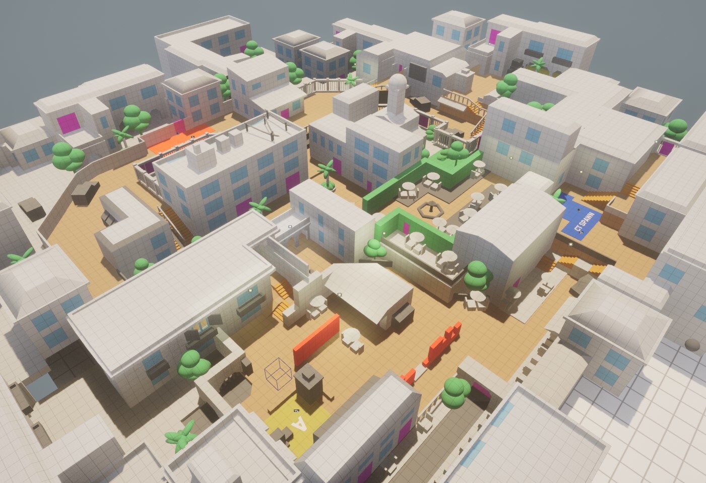 ArtStation - Blocktober Cs map "Spain" or "Stairs"