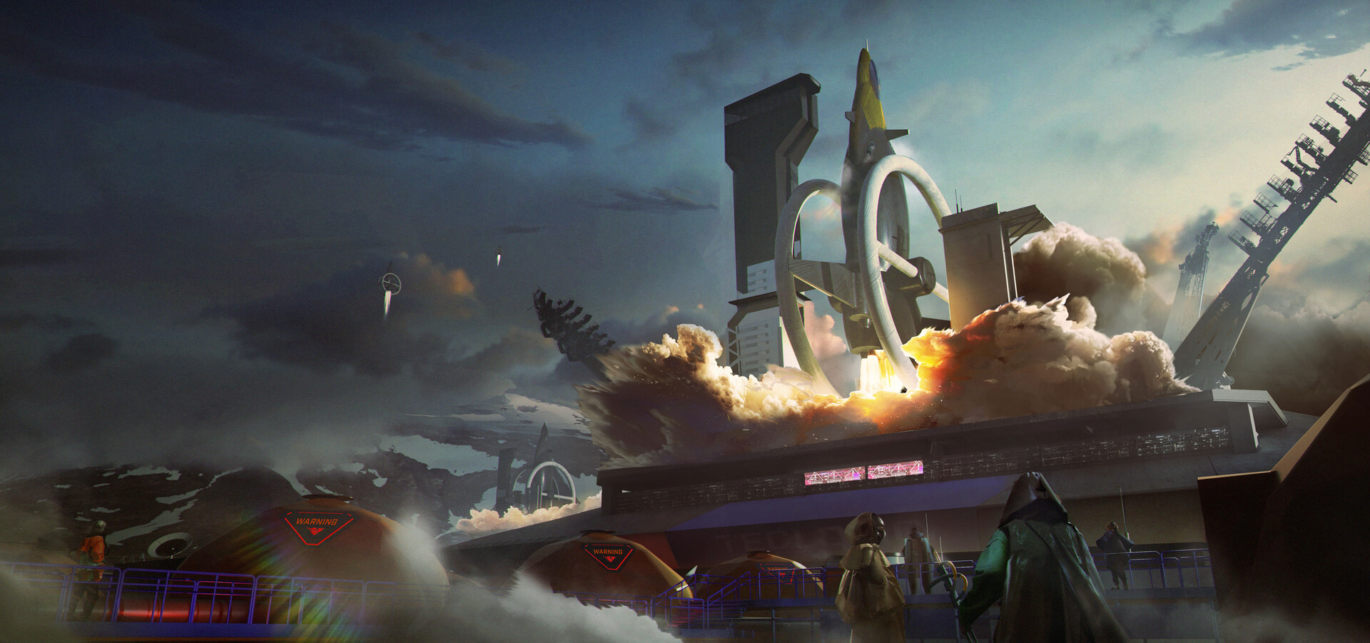 ArtStation - Rocket launching