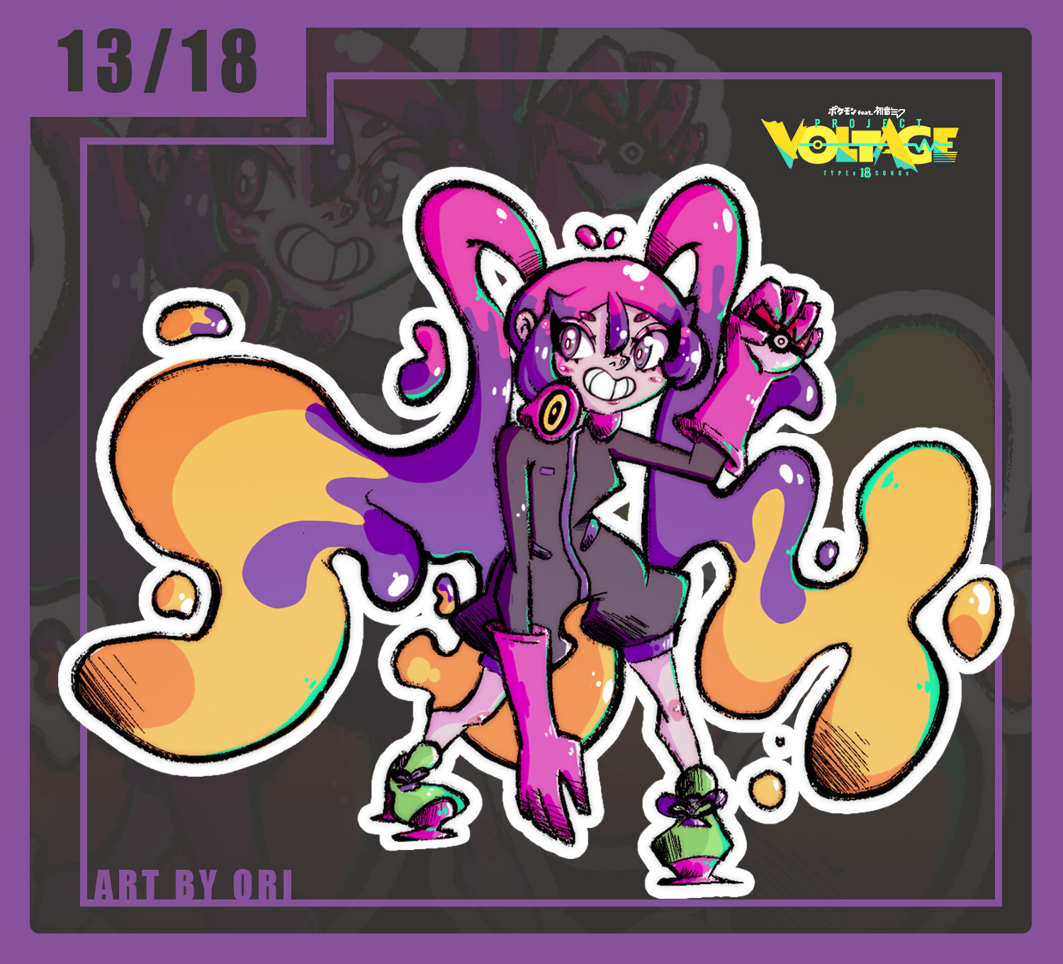 ArtStation - Project Voltage Fanart - Poison Type Miku