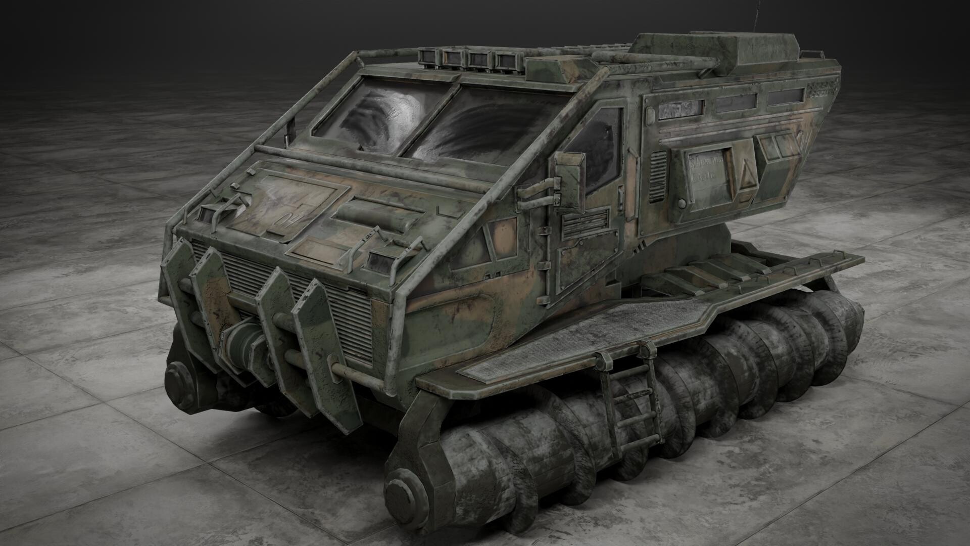 ArtStation - All terrain vehicle - Shnekohod