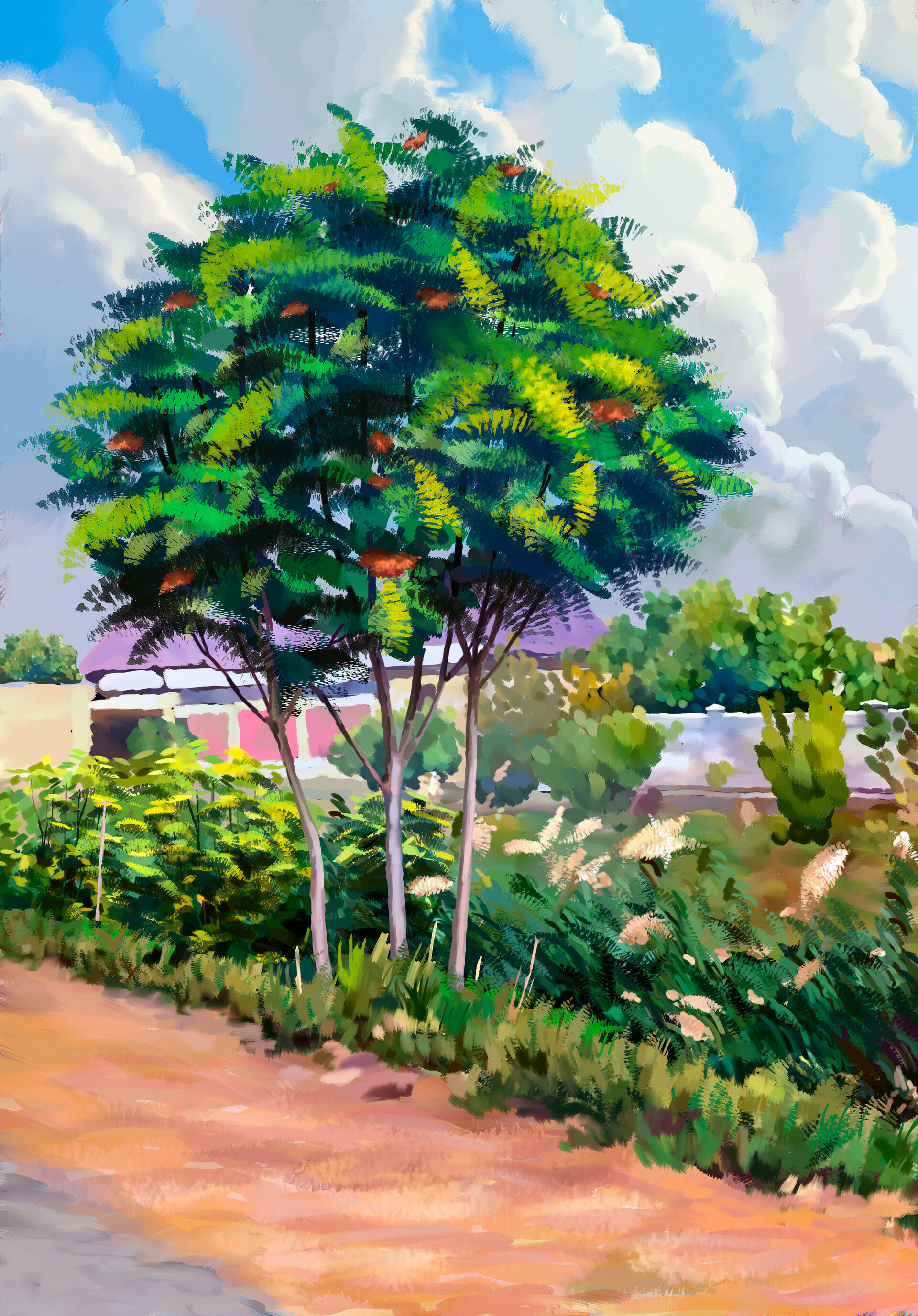 ArtStation - Thtee Trees of Heaven