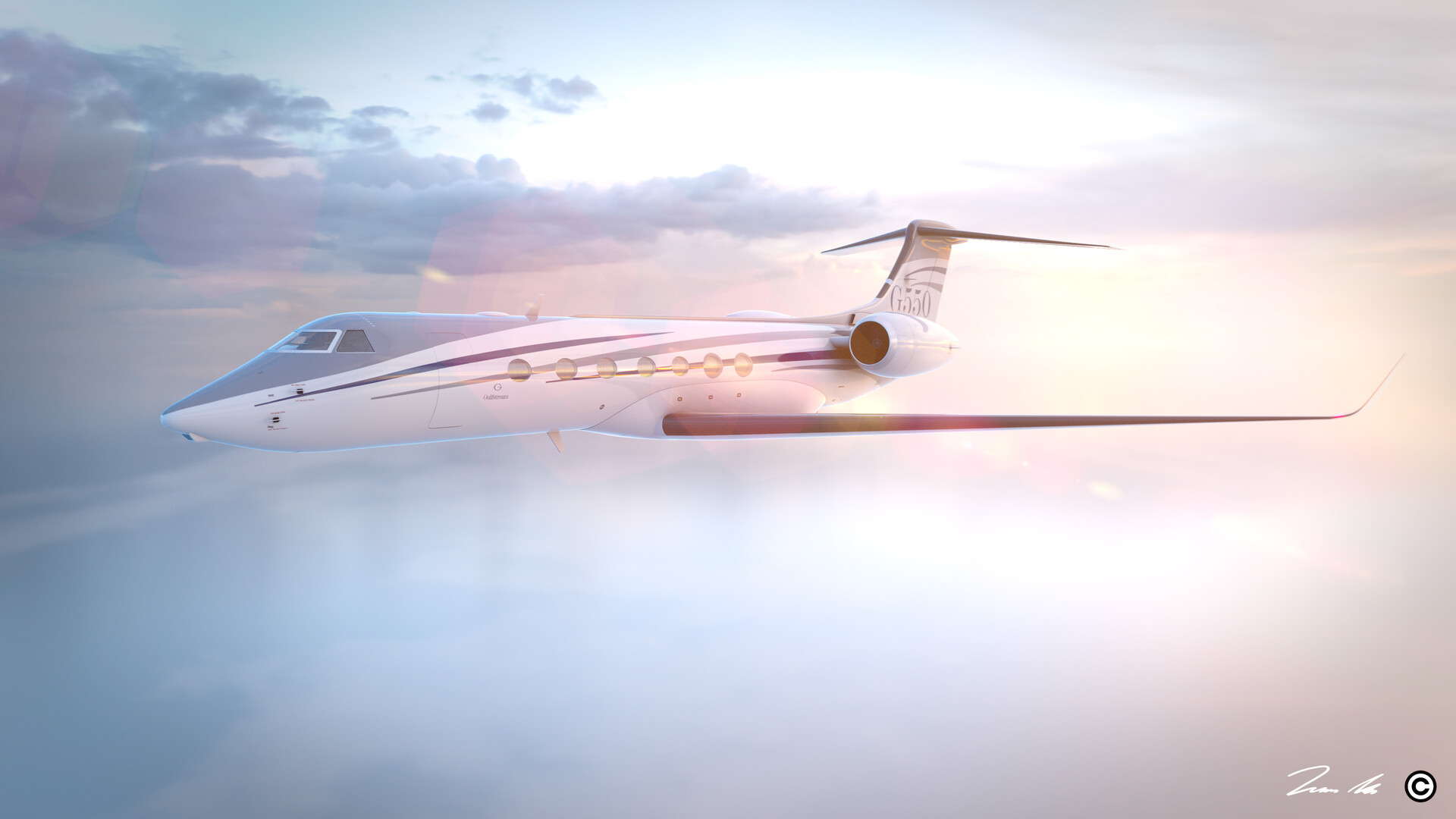 ArtStation - Gulfstream-Flyby