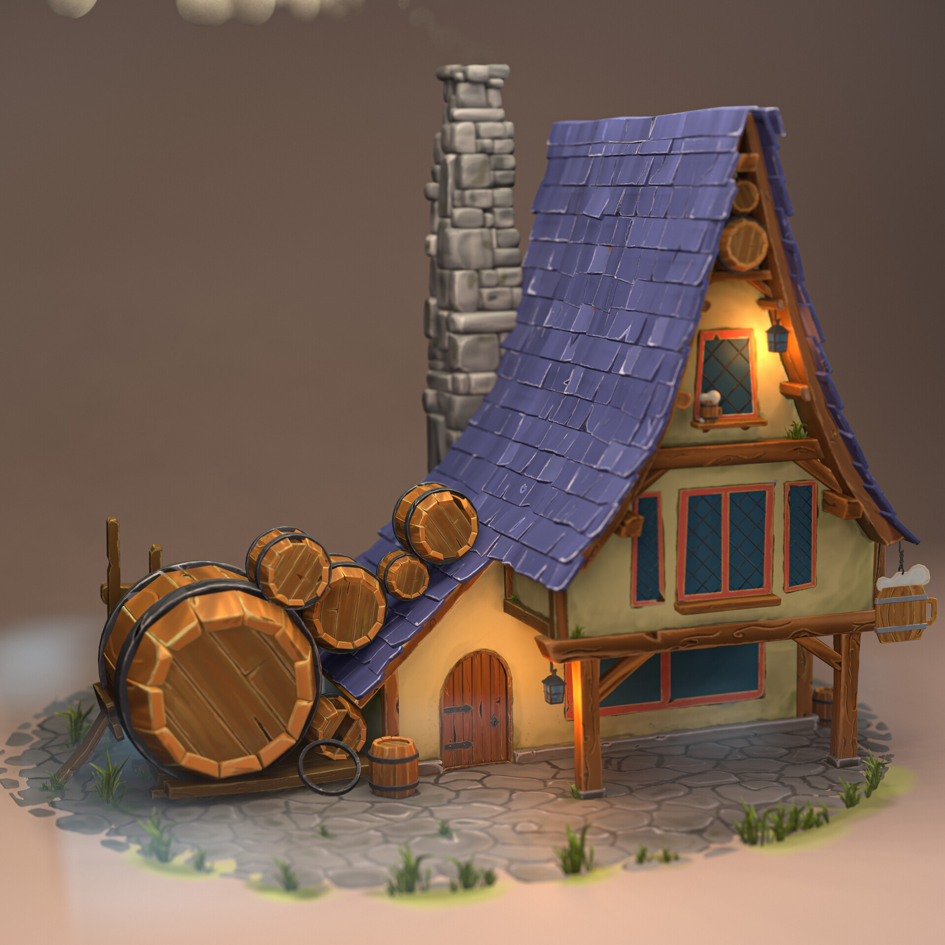 ArtStation - Hand-Paint Brewery