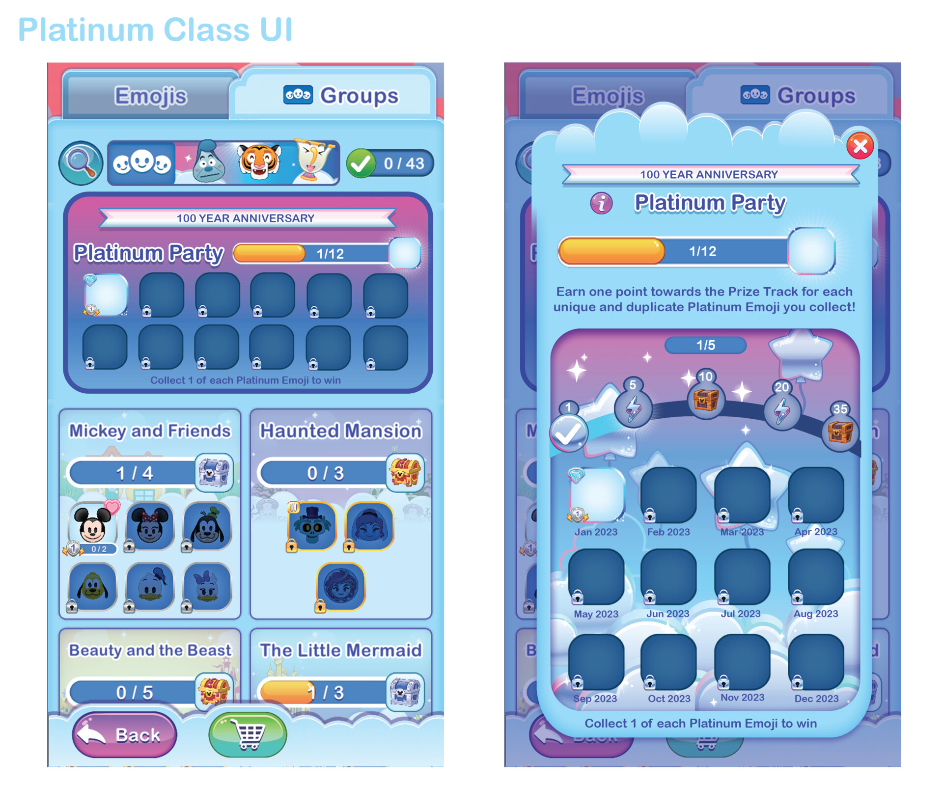 ArtStation - Emoji Blitz Platinum Class UI