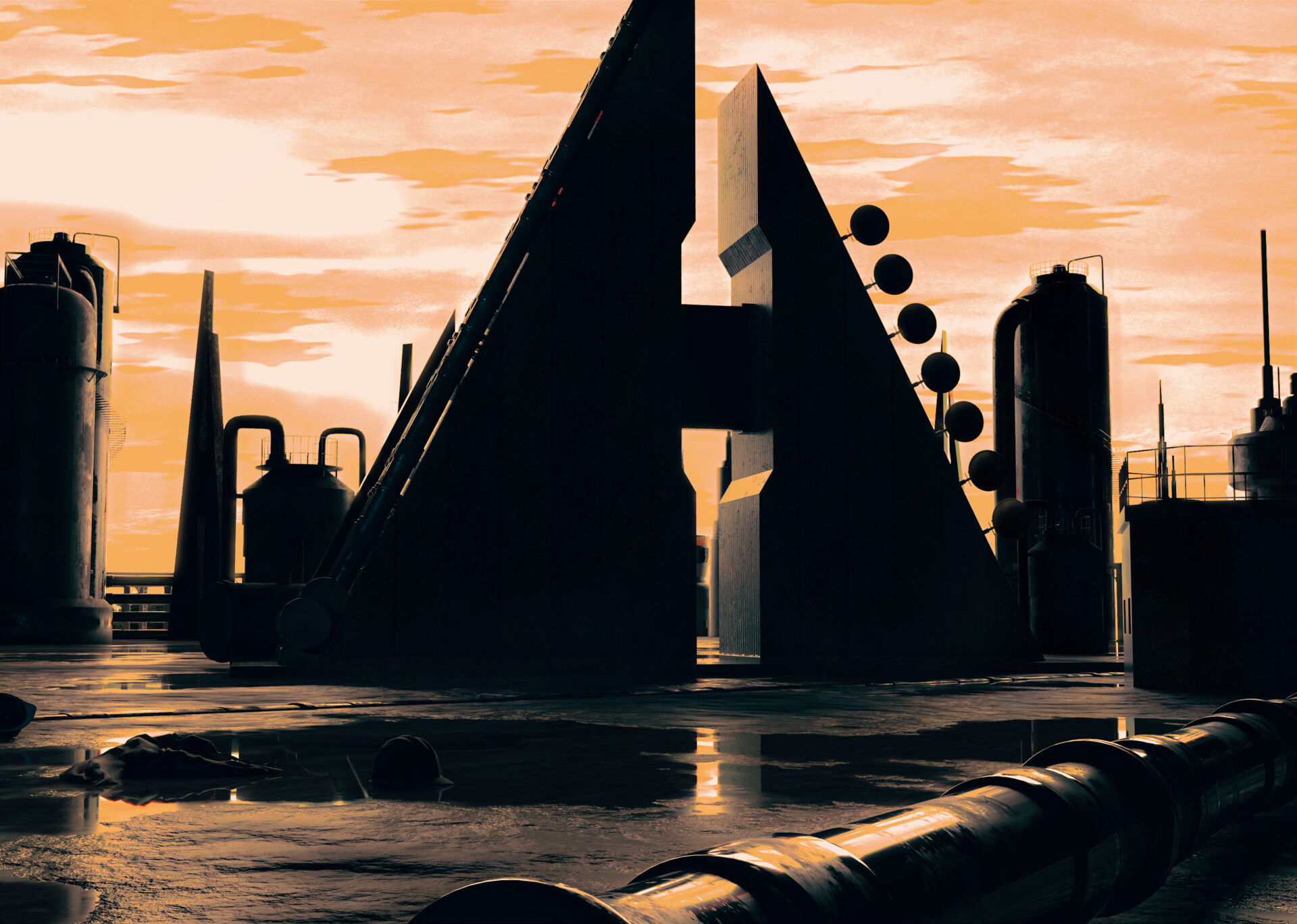 ArtStation - SCI FI / INDUSTRIAL SCENE