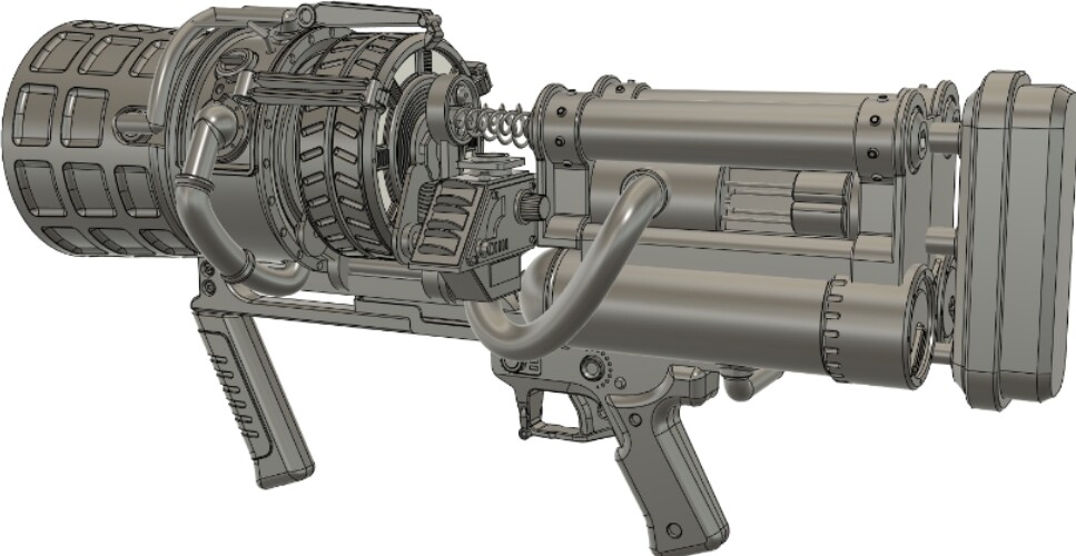 how to draw the thunder gun