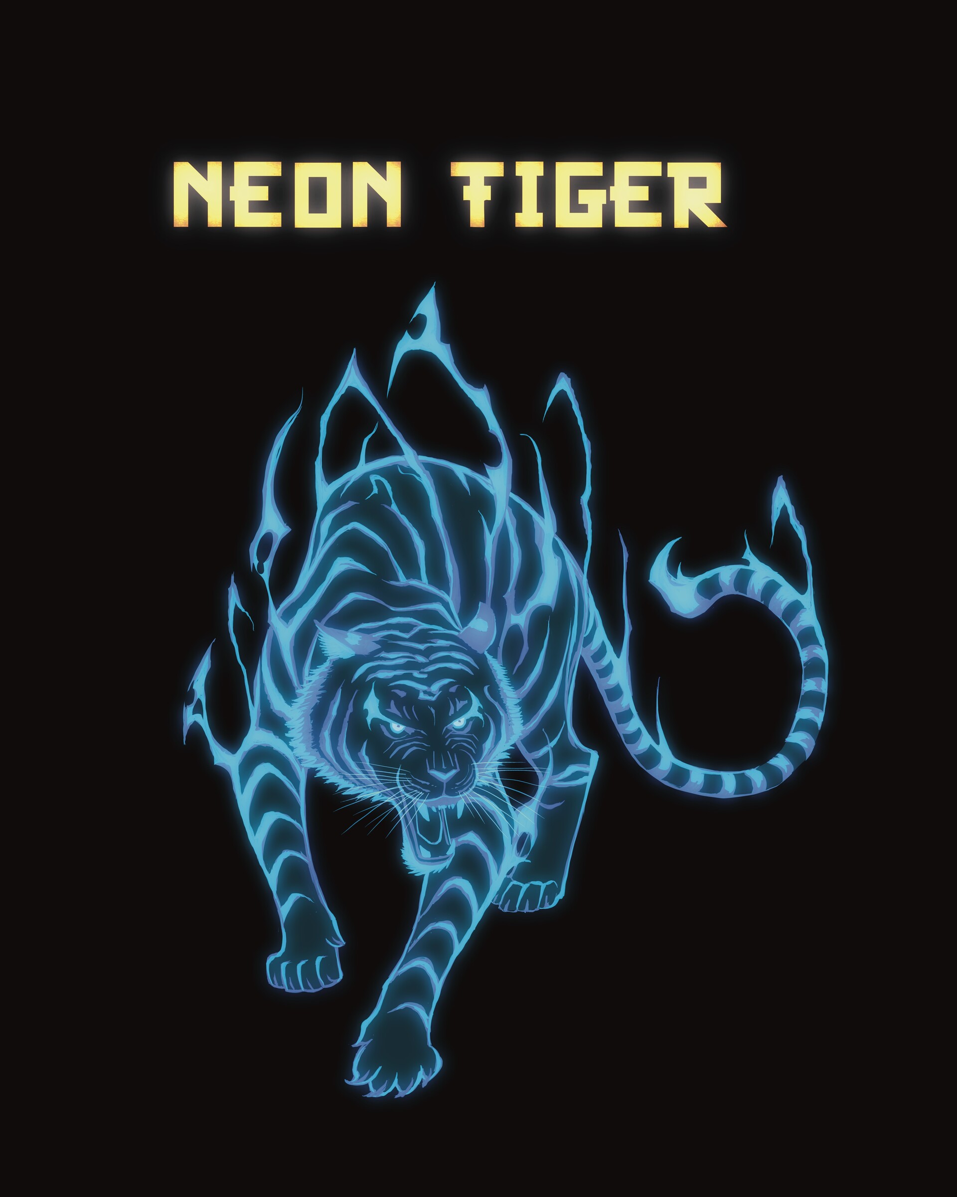 ArtStation - Neon Tiger
