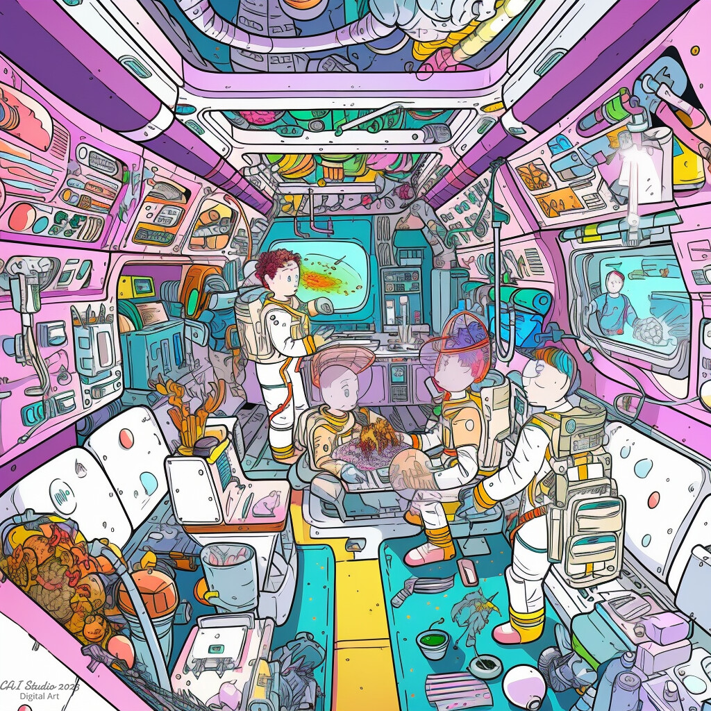 ArtStation - At the space station