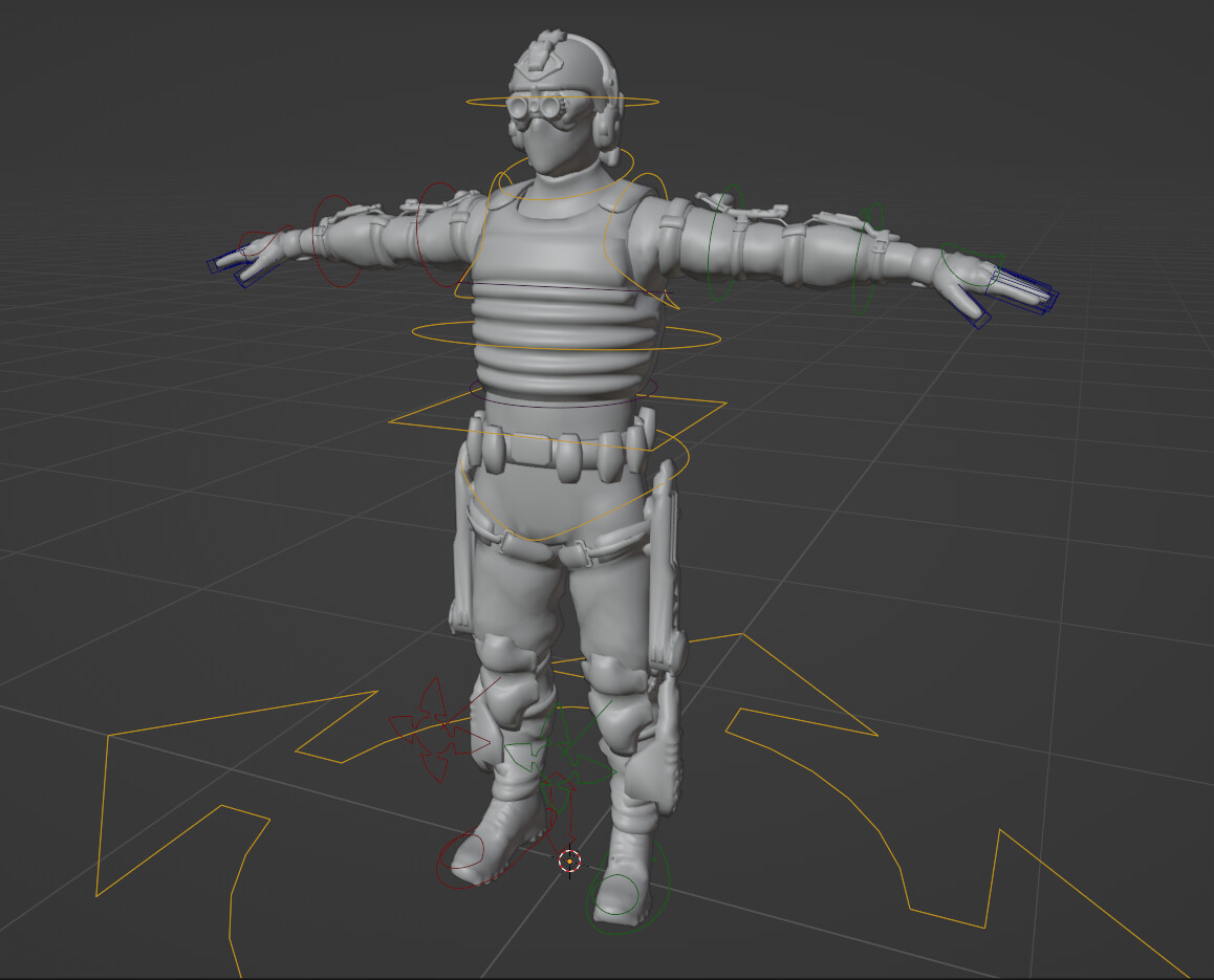 Blair Bergman - Humanoid Game Rig