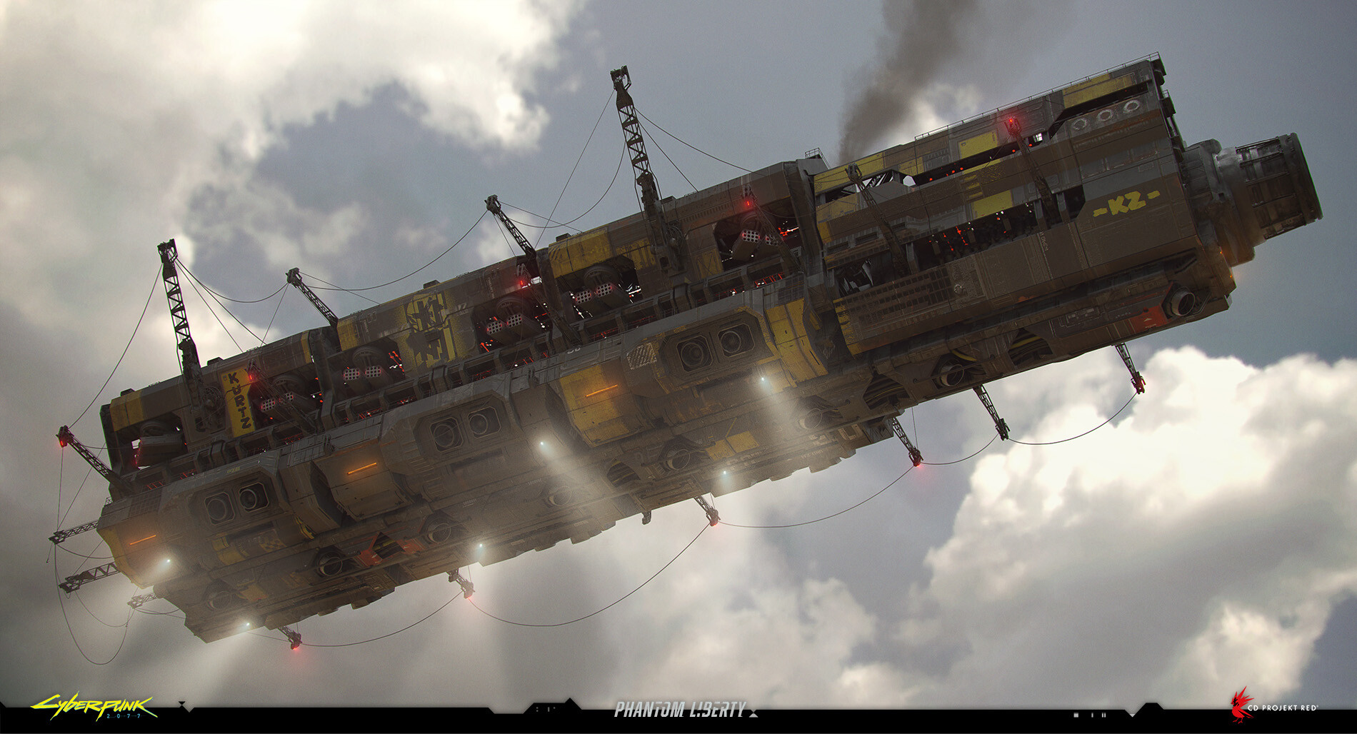 Filippo Ubertino - Cargo Airship Original Concept - Cyberpunk 2077 ...