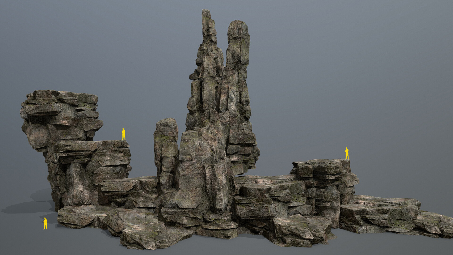 ArtStation - cliff rocks