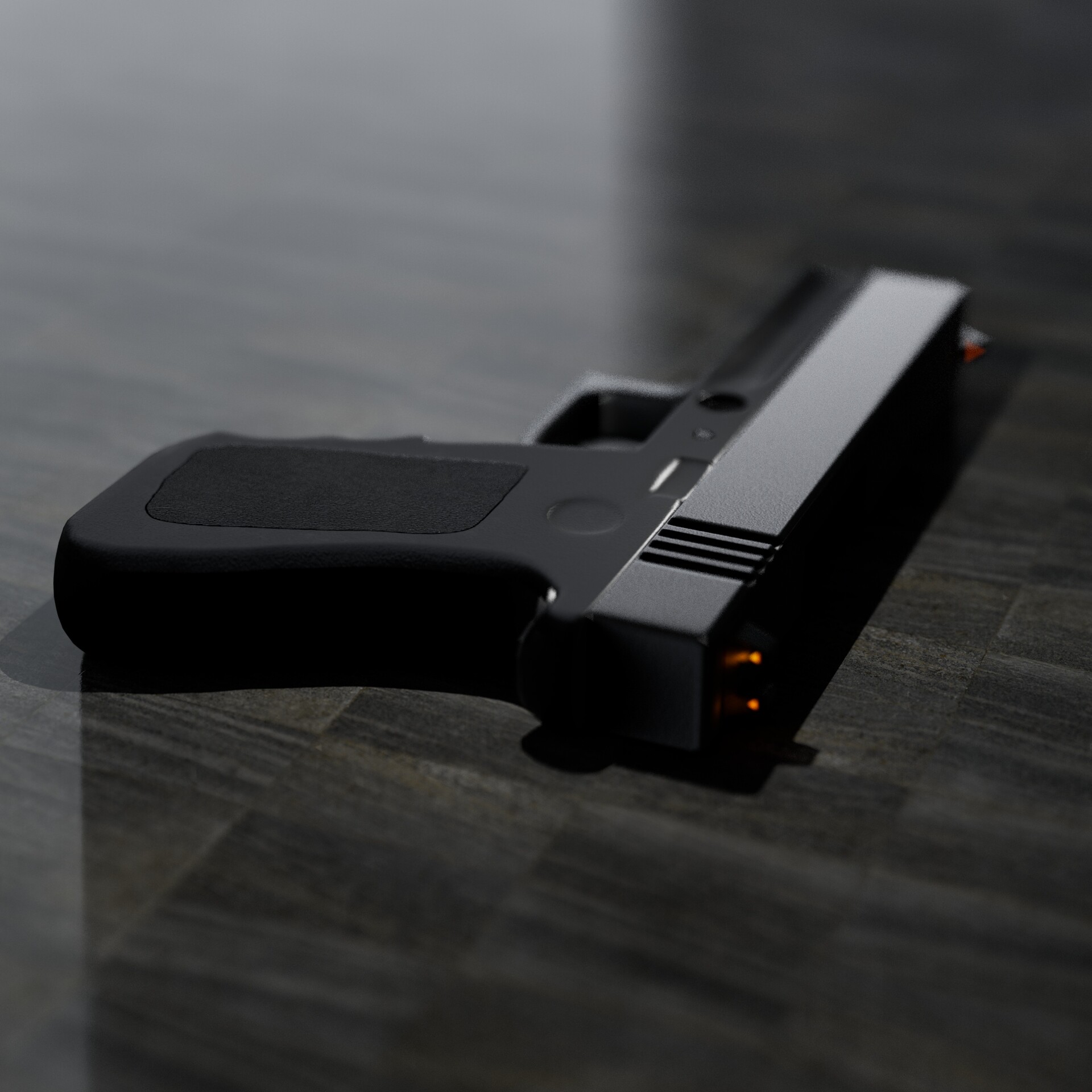 ArtStation - Glock - Custom Renders Hardsurface Model