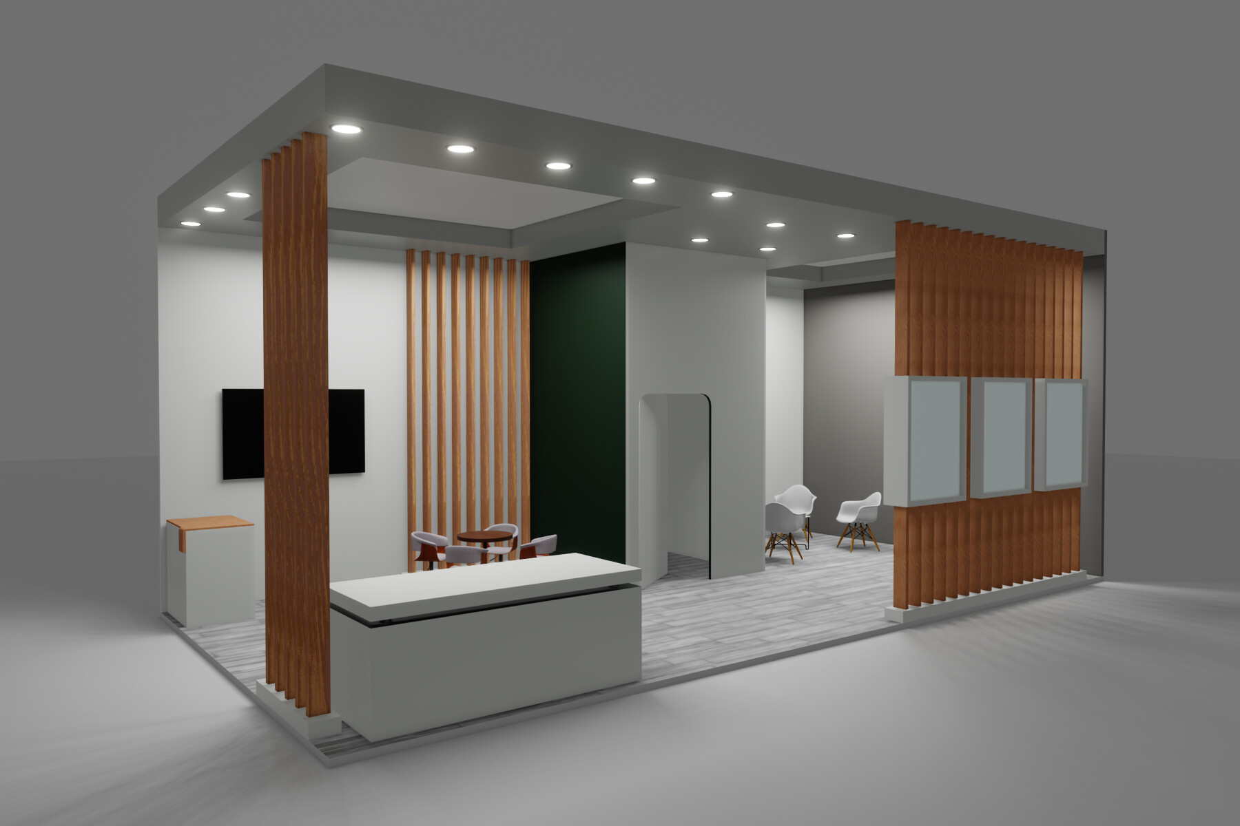 ArtStation - Simple & Elegant Booth Concept 3D Project.