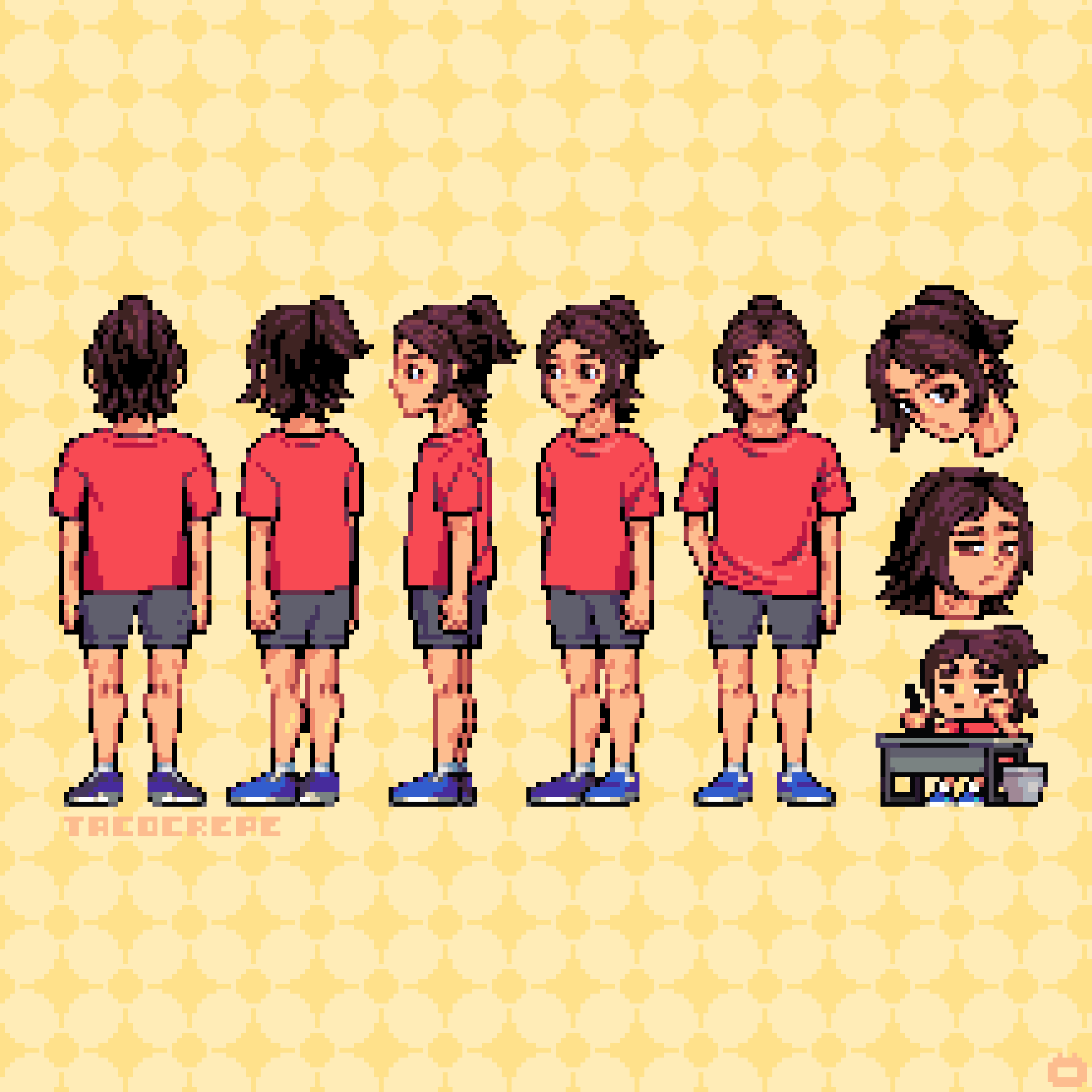 ArtStation - OC Character Sheet "Sam"