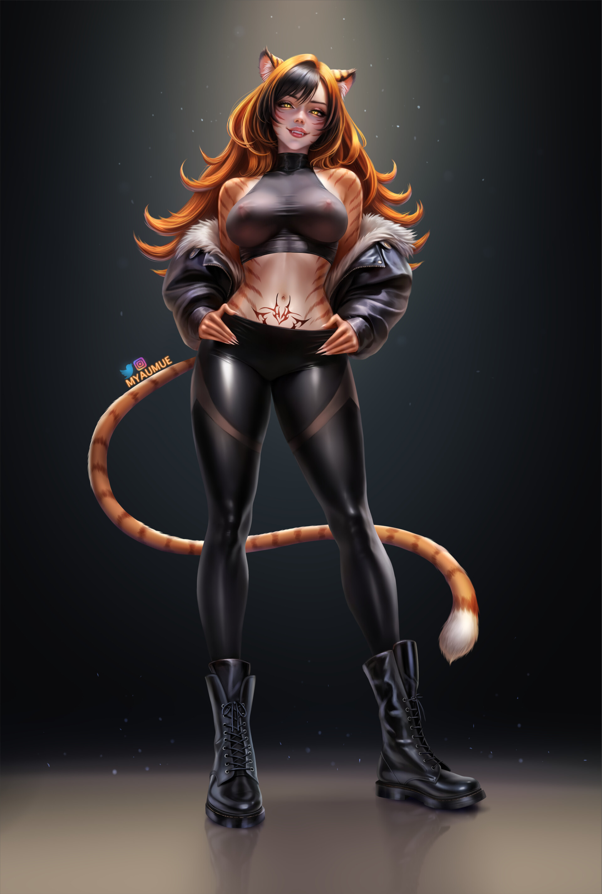 ArtStation - Commission - Tiger girl
