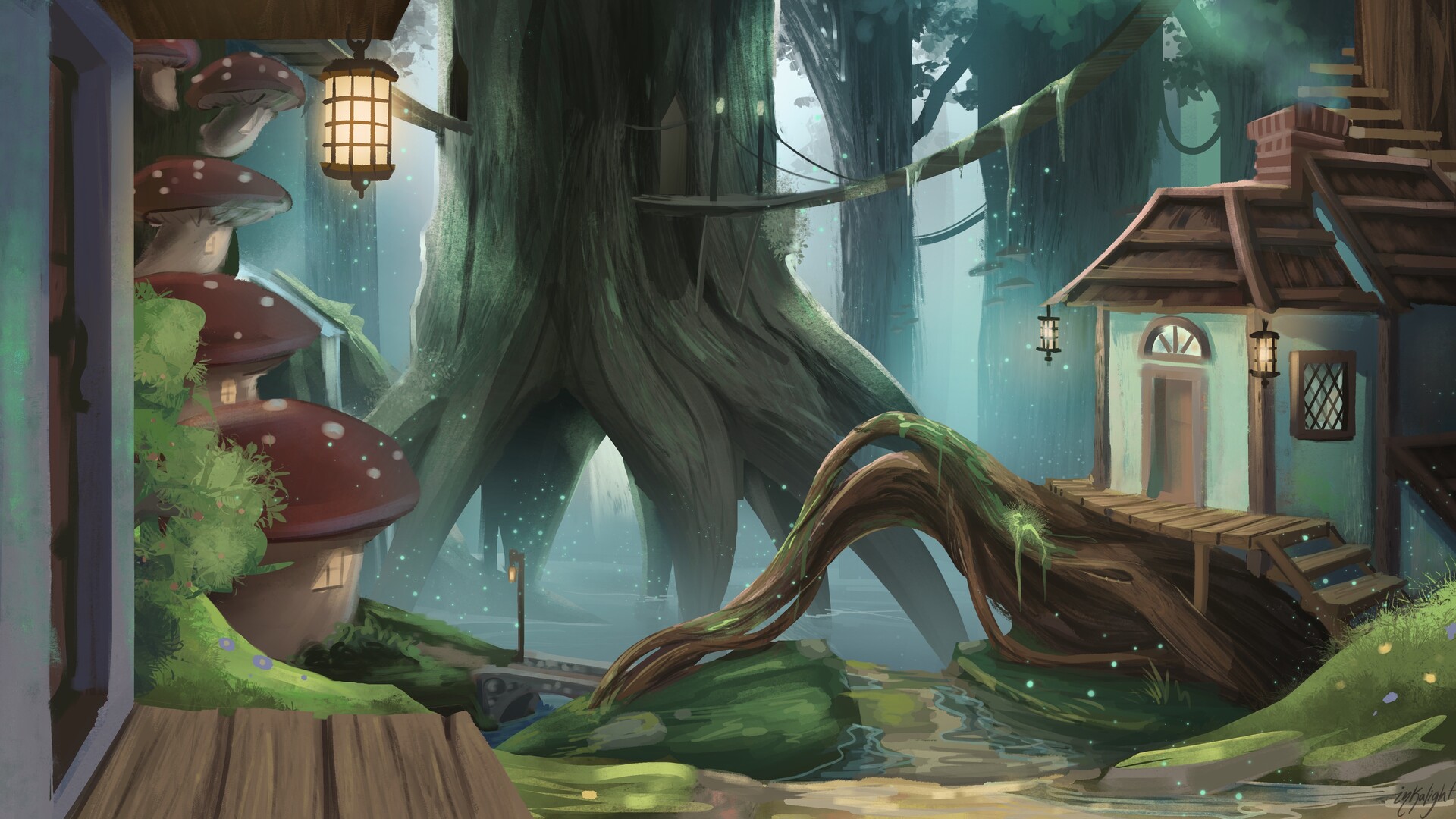 ArtStation - Mythical Swamp Village