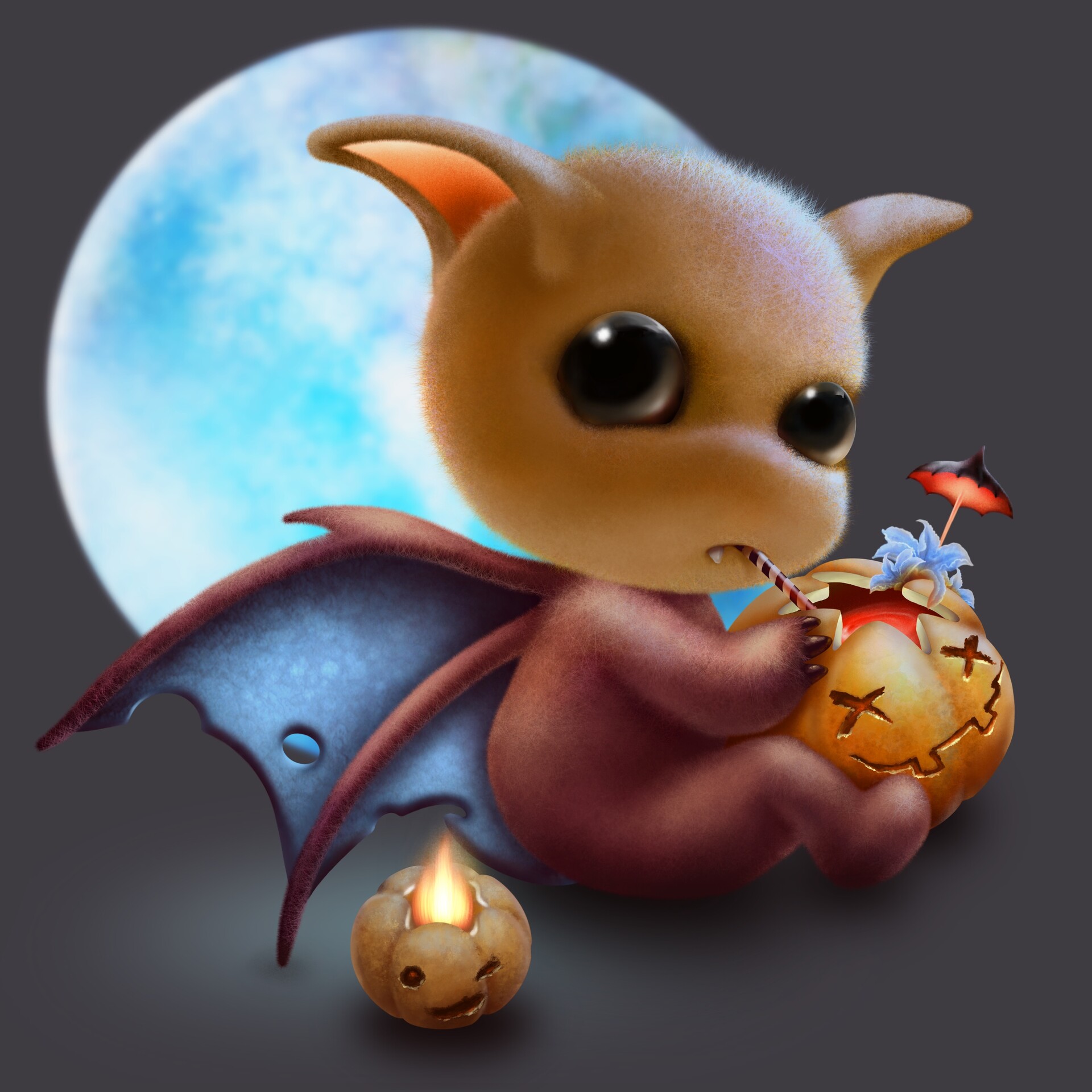 ArtStation - The little vampire bat