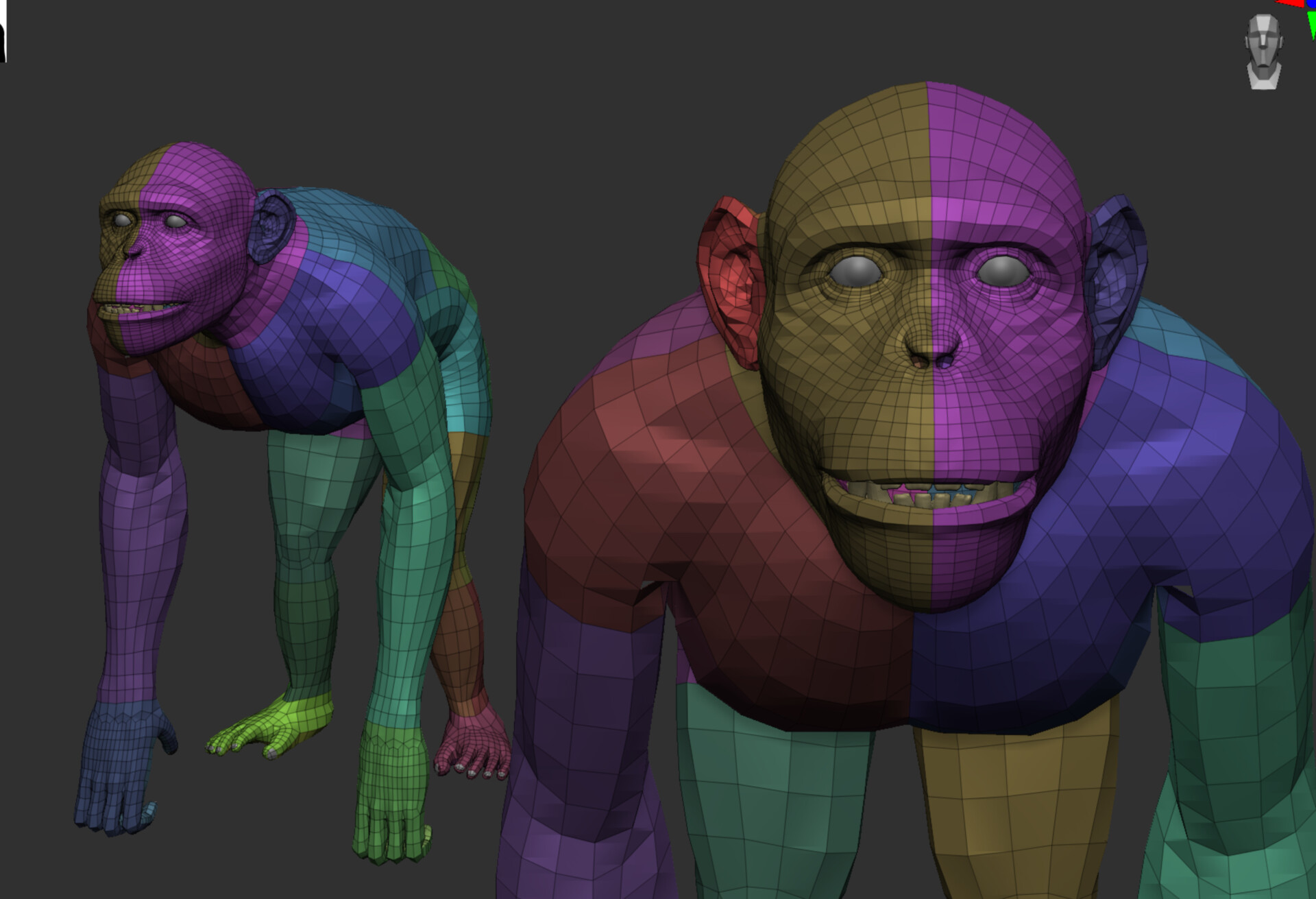 Pete Flint - Chimp Creature Model