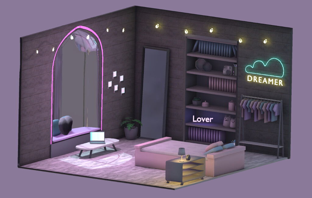 ArtStation - Isometric Room