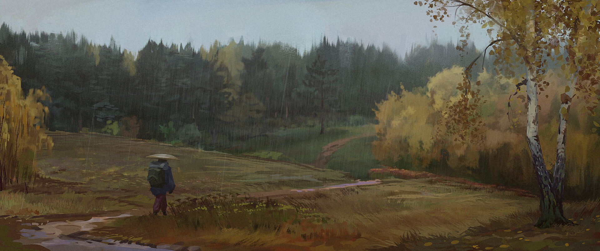 ArtStation - Rainy day