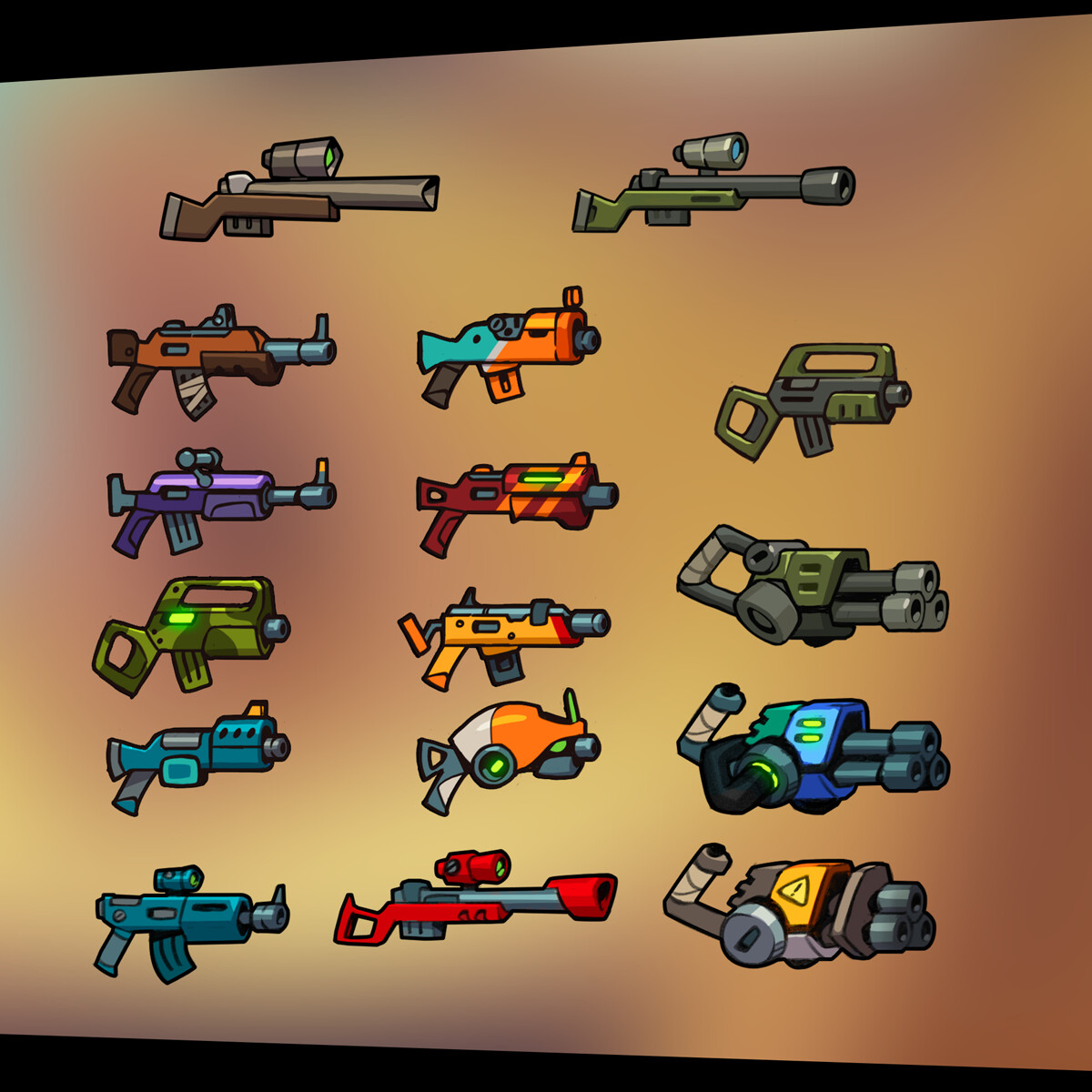Aleksandr Pushai - BlastBrigade. Concept Art. Environments. 2020