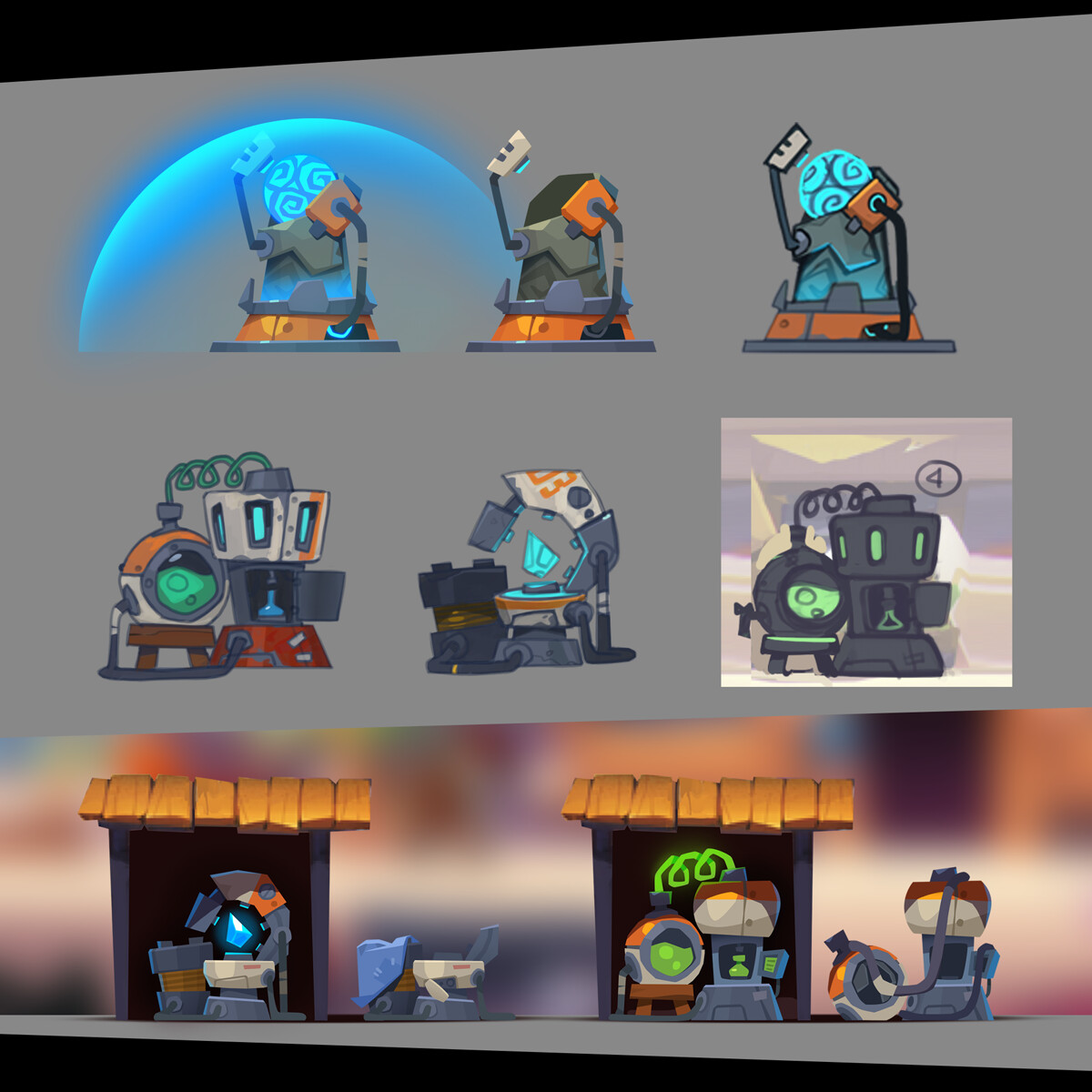 Aleksandr Pushai - BlastBrigade. Concept Art. Environments. 2020