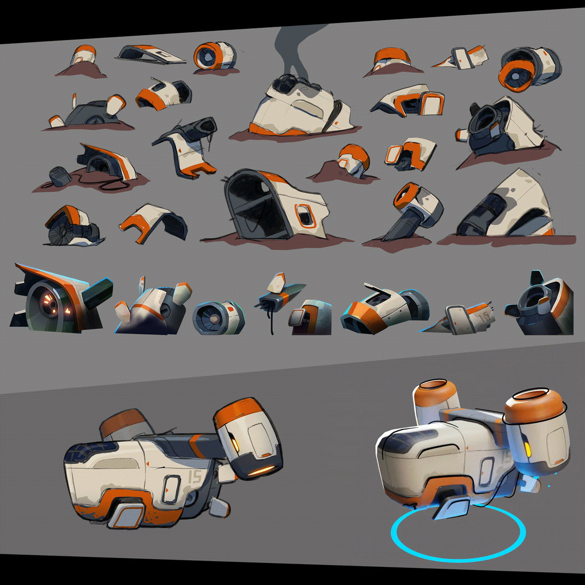 Aleksandr Pushai - BlastBrigade. Concept Art. Environments. 2020