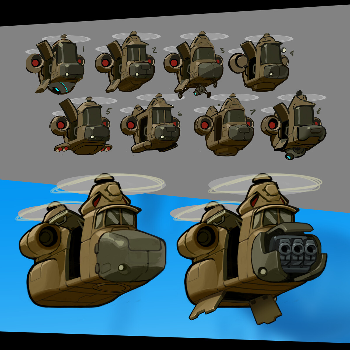 Aleksandr Pushai - BlastBrigade. Concept Art. Environments. 2020