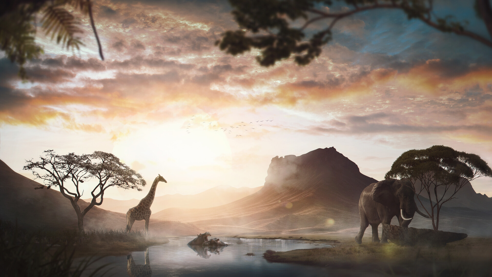 ArtStation - Safari Sunset