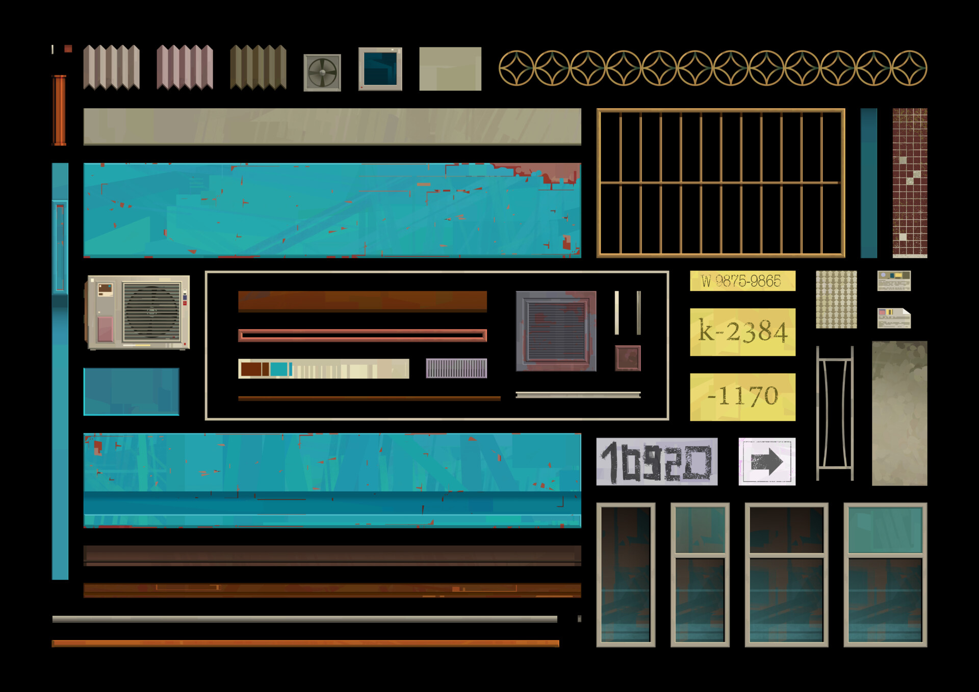 ArtStation - KOWLOON - Modular kit