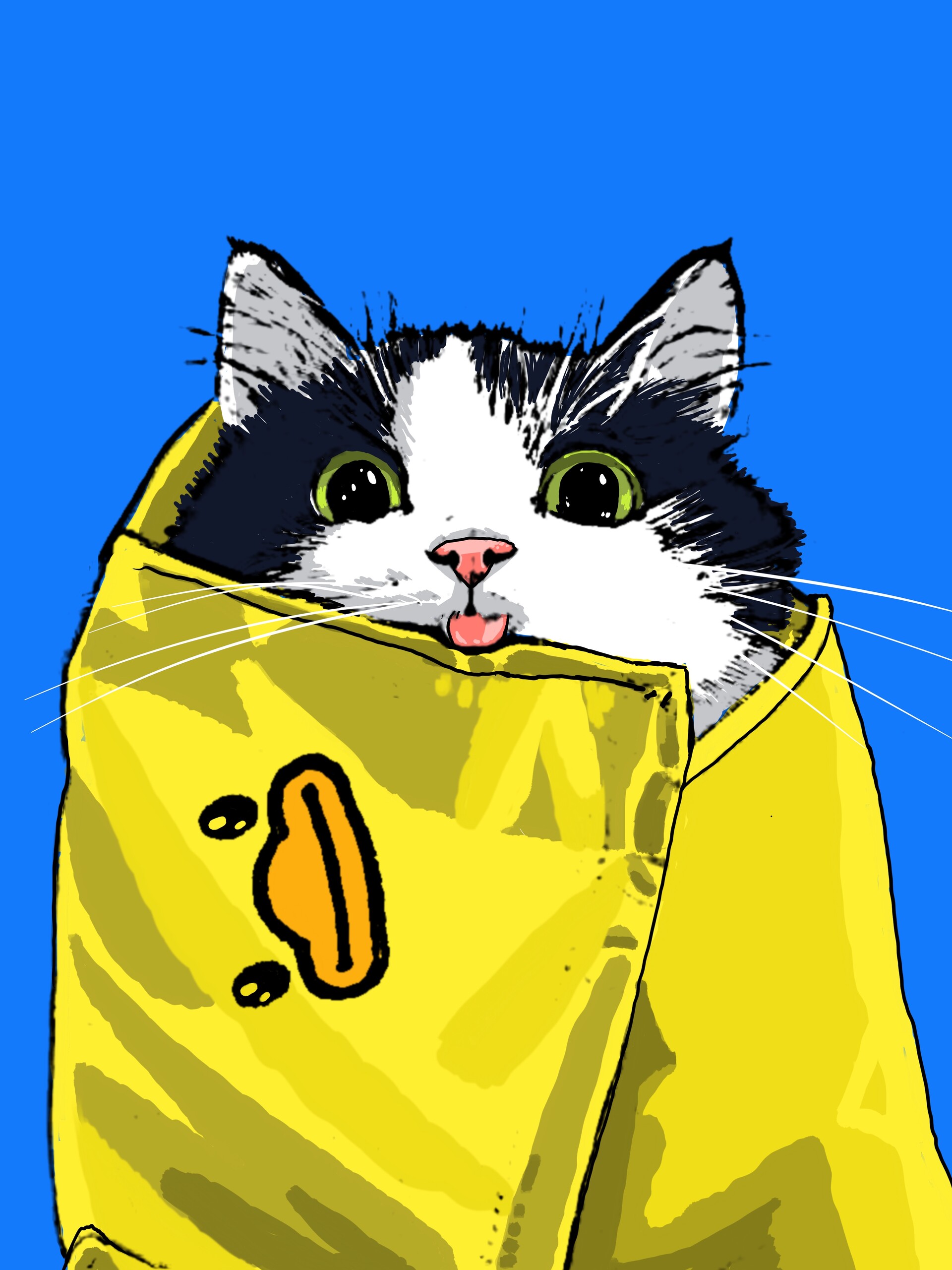 ArtStation - Happy Burrito Cat