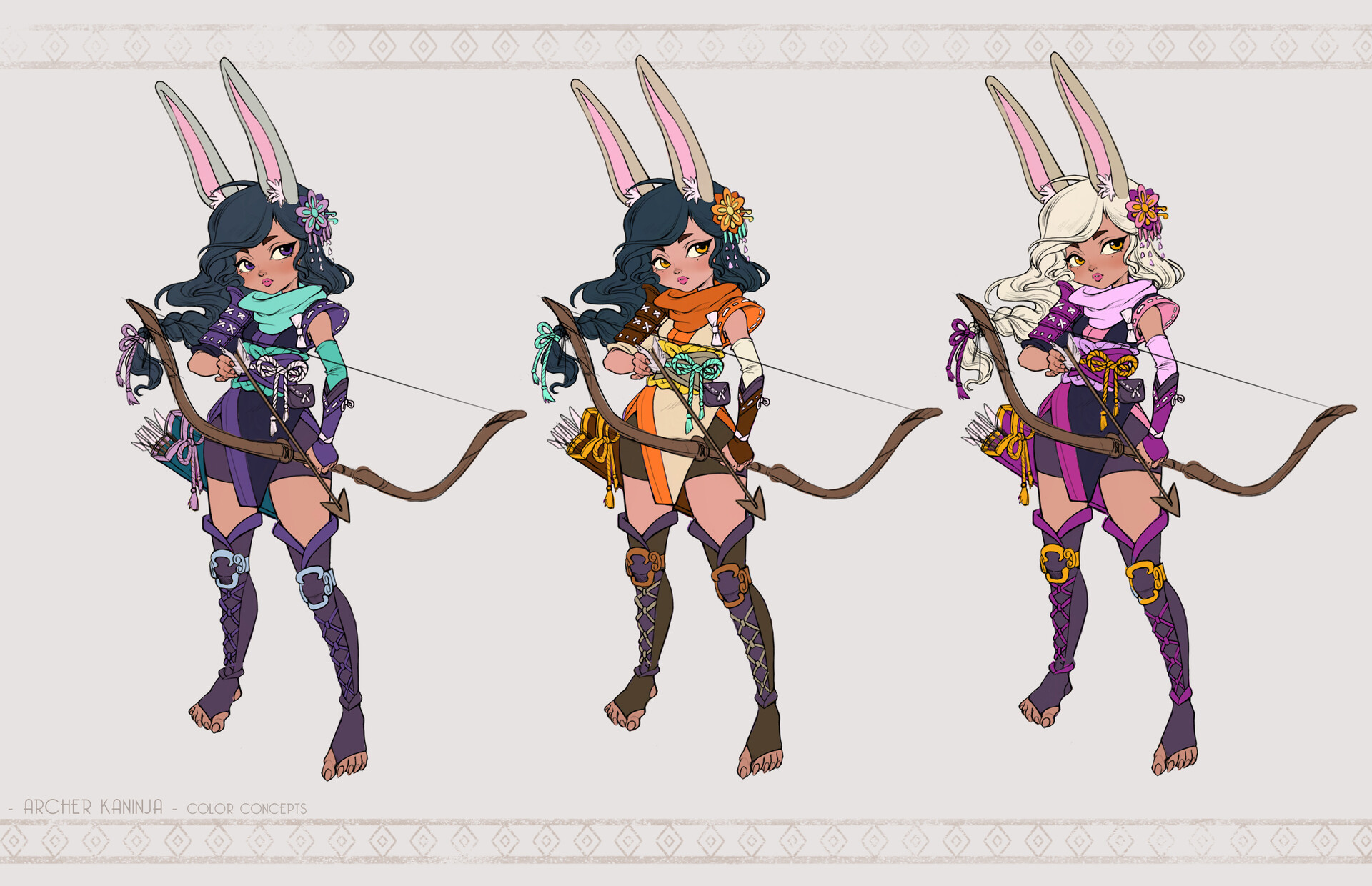 ArtStation - Archer Kaninja Character Concepts