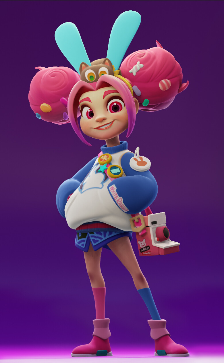 ArtStation - A cartoon girl