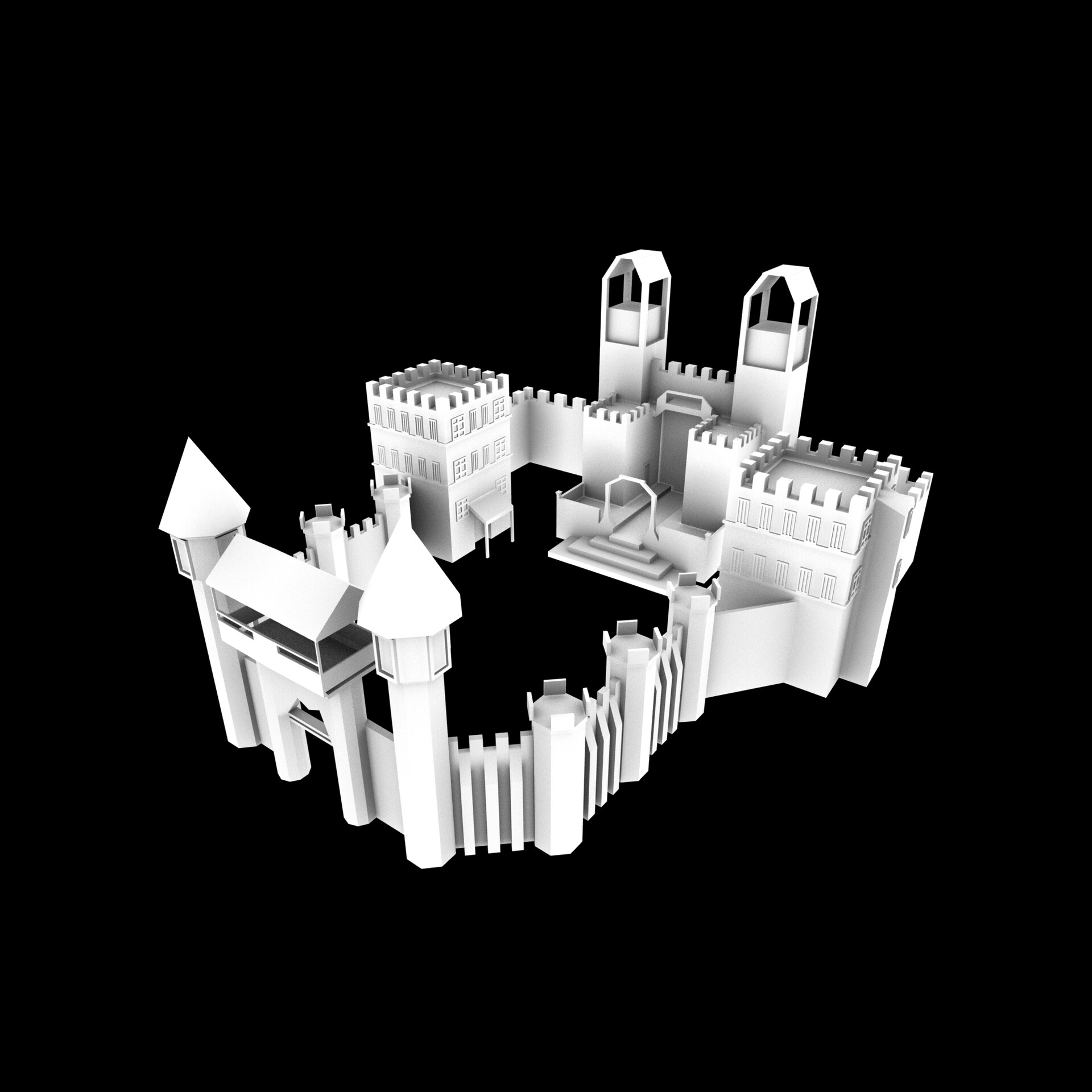 ArtStation - 3D castle
