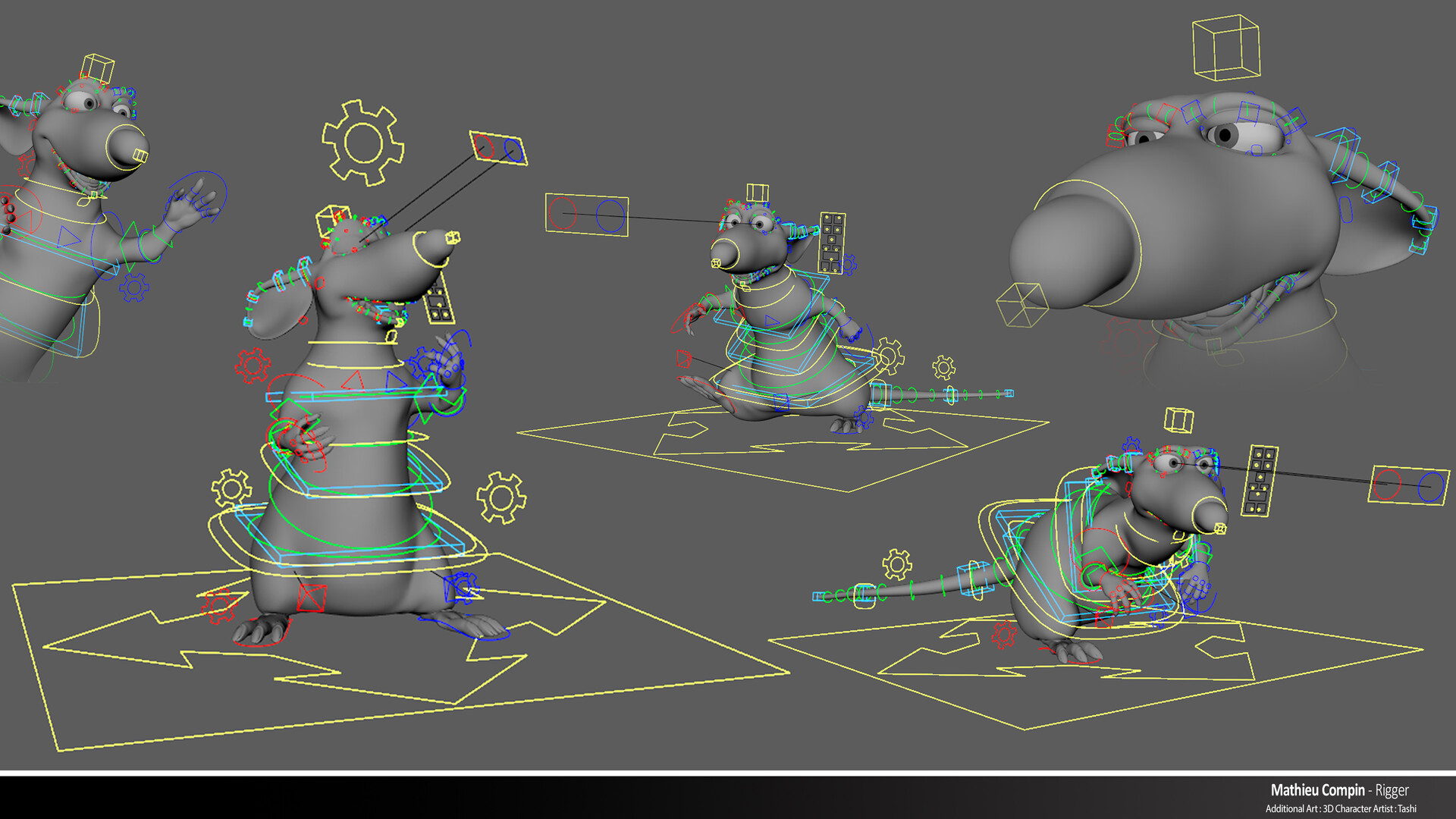 Mathieu Compin - RATATOUILLE - Mouse Rigg - Fan Art