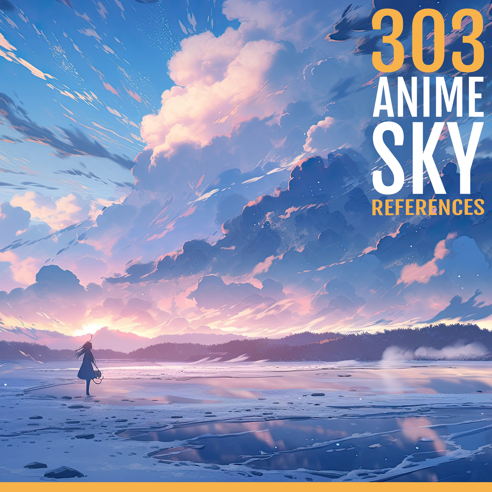 ArtStation - 303 Anime Sky References