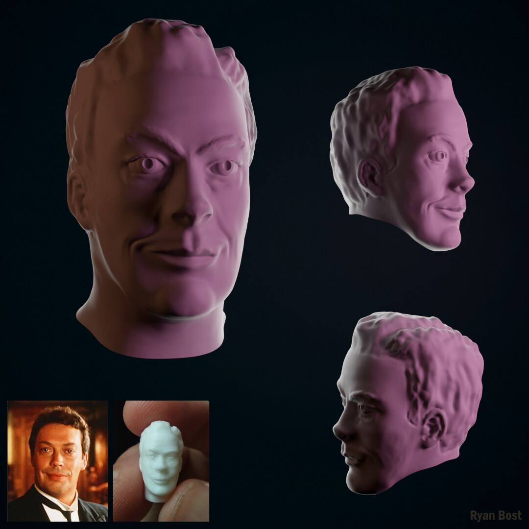 ArtStation - Tim Curry Head Sculpt