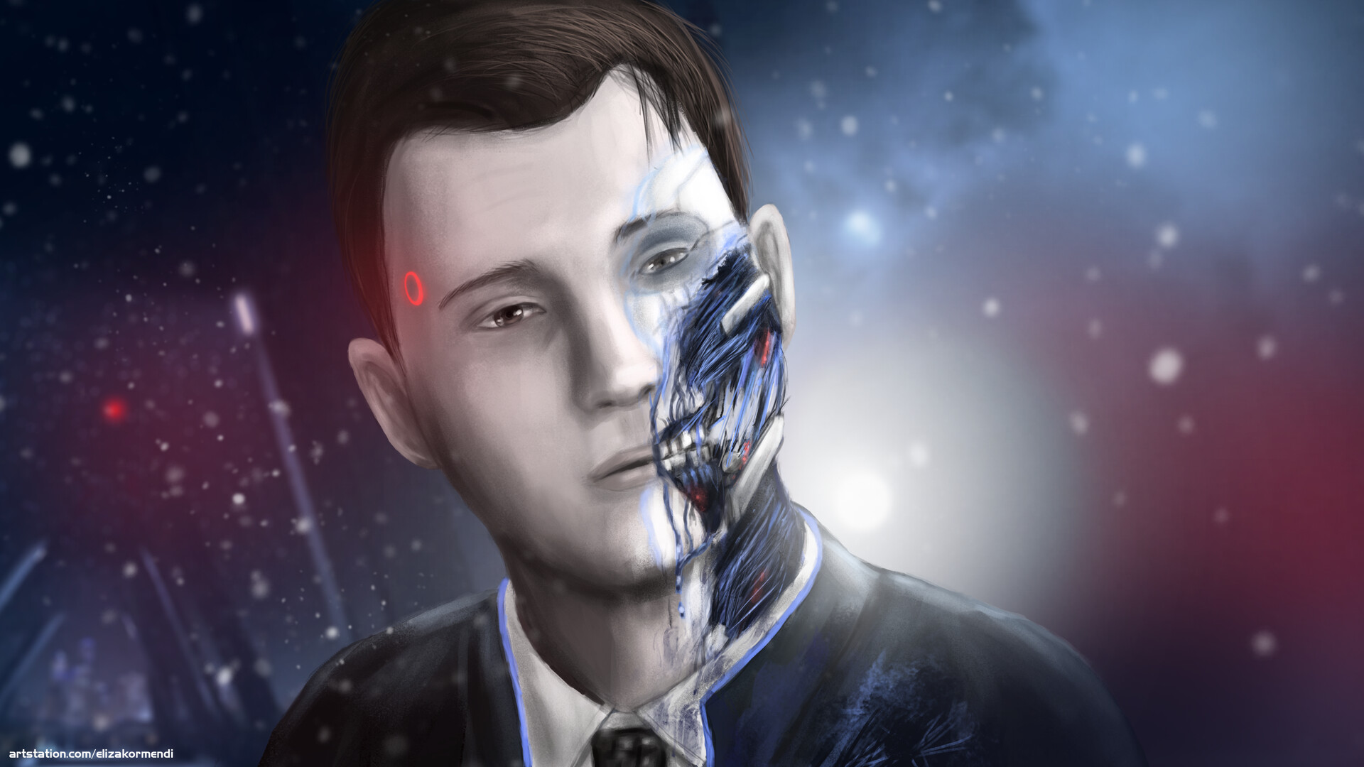 ArtStation - Connor fanart - Detroit: Become Human