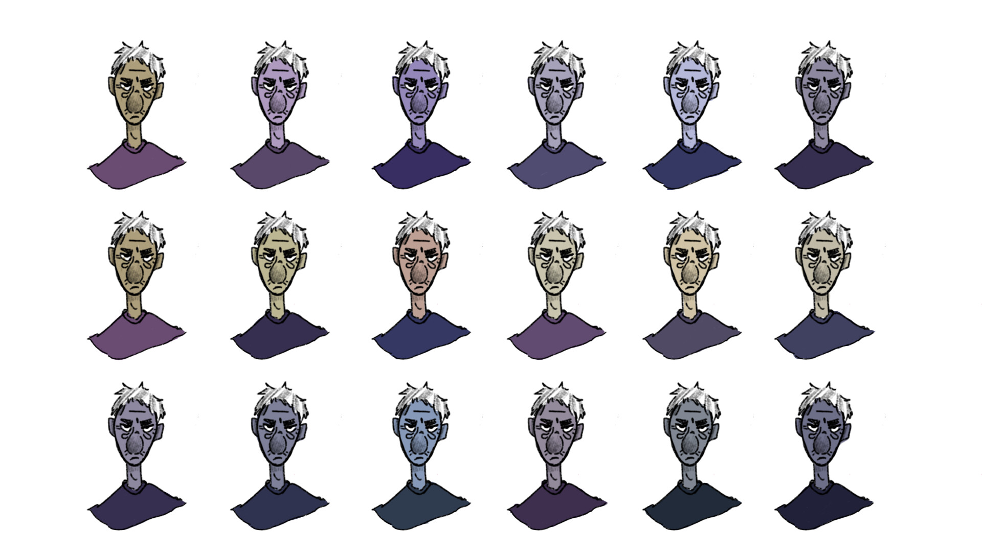 ArtStation - color tests - 24 hour animation challenge