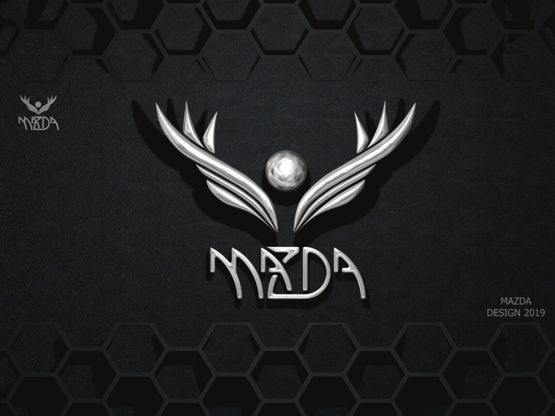 ArtStation - Design: new logo for Mazda. Work for the "Mazda Design 2019" competition.