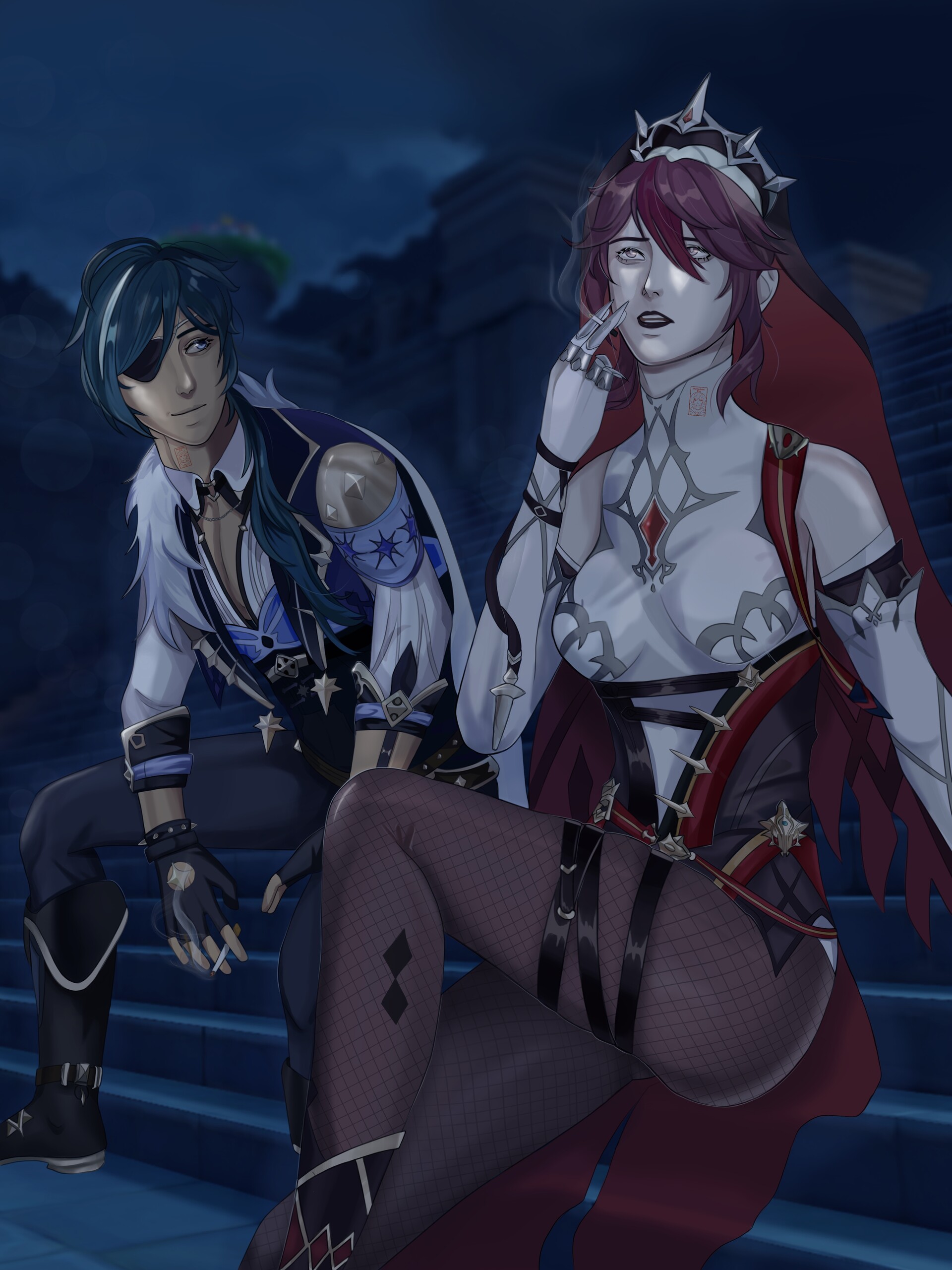 ArtStation - After completing tasks, they always sit like that and talk about everything