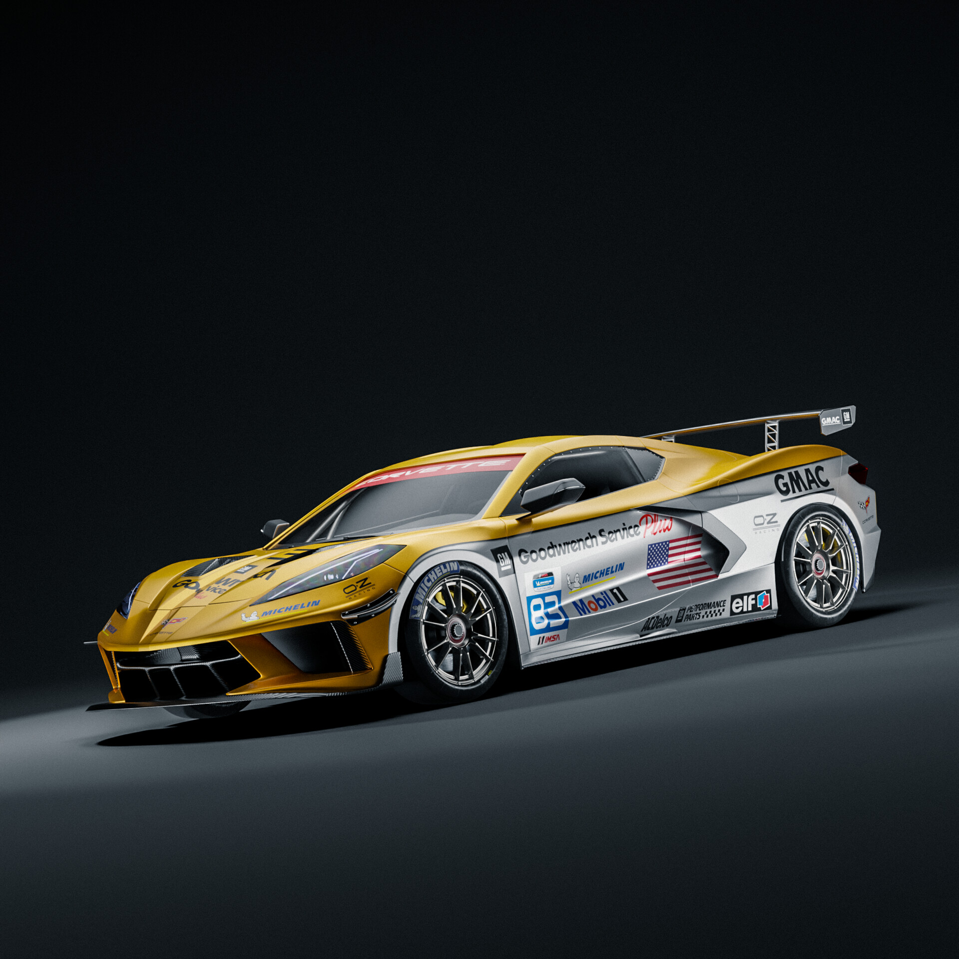 ArtStation - Corvette c8 gt4 pt.2