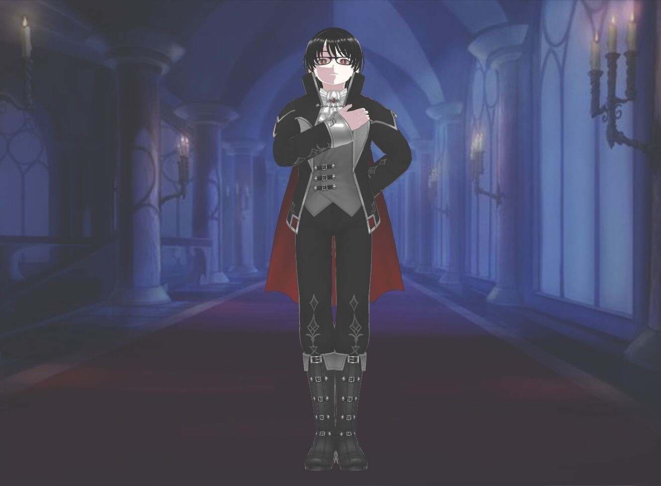 ArtStation - A mysterious vampire anime character