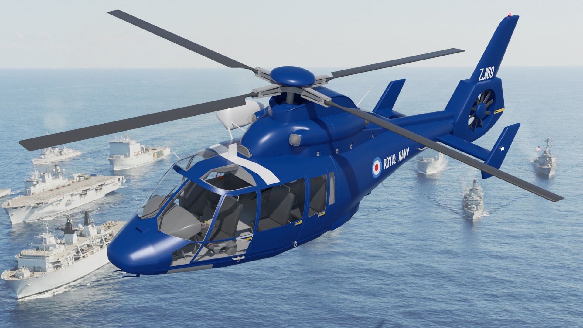 Enclaved - Aerospatiale AS.365N Dauphin II (Royal Navy)