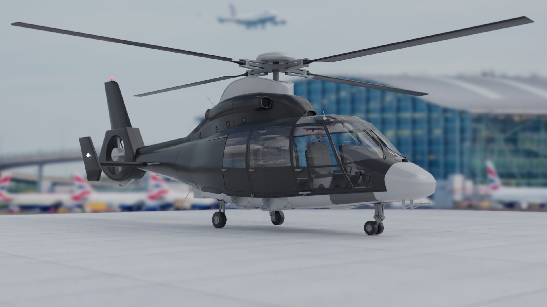 Enclaved - Aerospatiale AS.365 Dauphin II (Civilan)