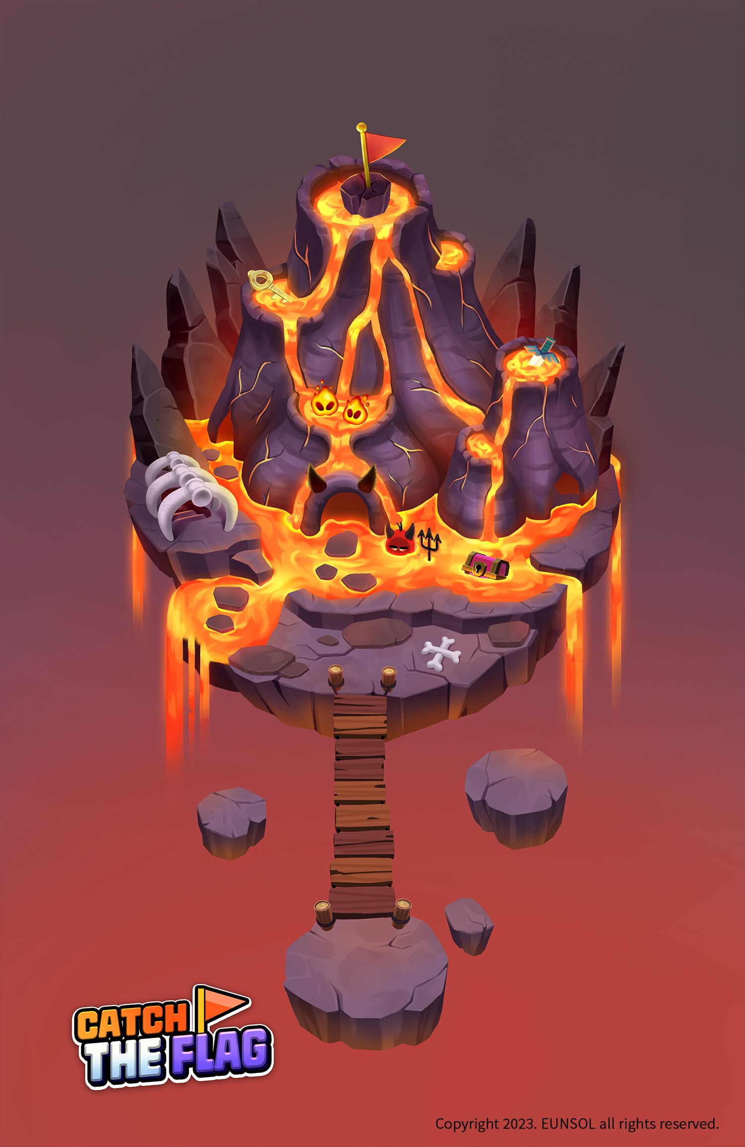 ArtStation - Mobile Arcade Games_Volcano