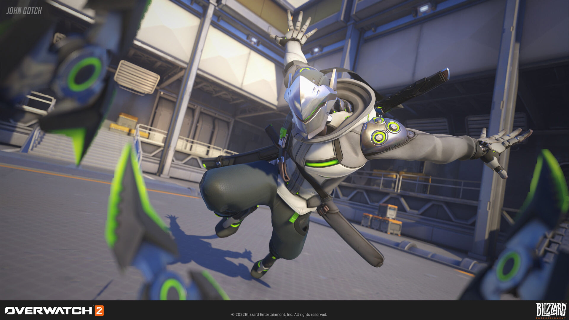 John Gotch - Overwatch 2 - Genji (character in-game model & texture ...