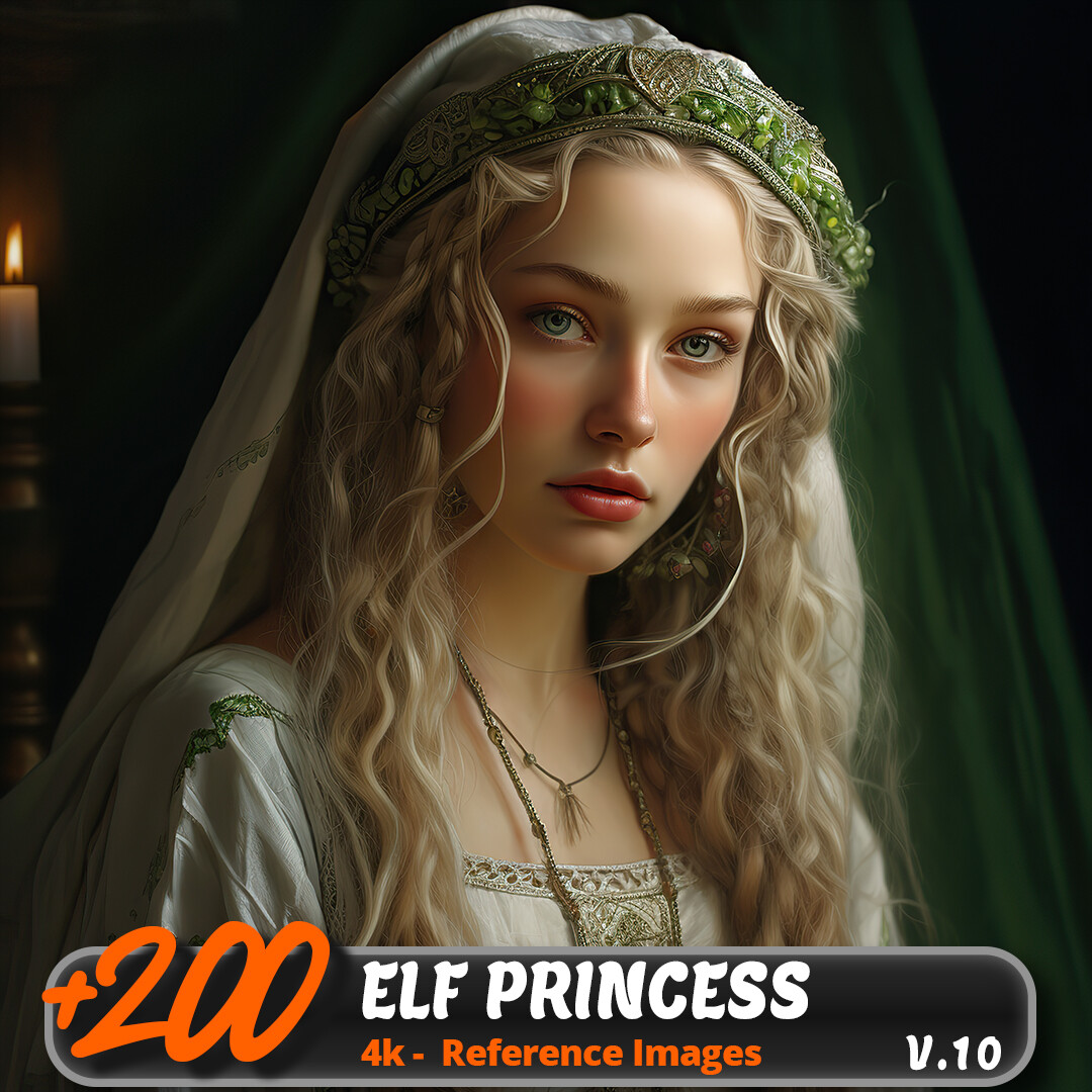 ArtStation - ELF PRINCESS VOL. 10/ 4K/ Reference Image